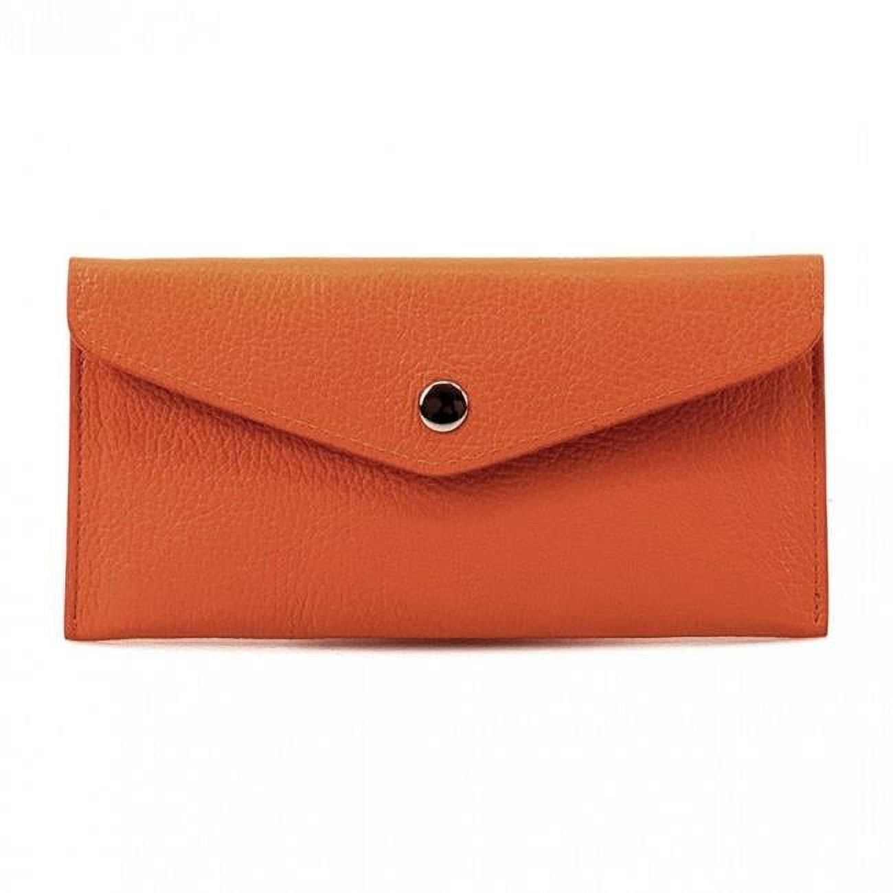 Italian Artisan 604-0018L-Orange Marco Large Slim Leather Wallet ...