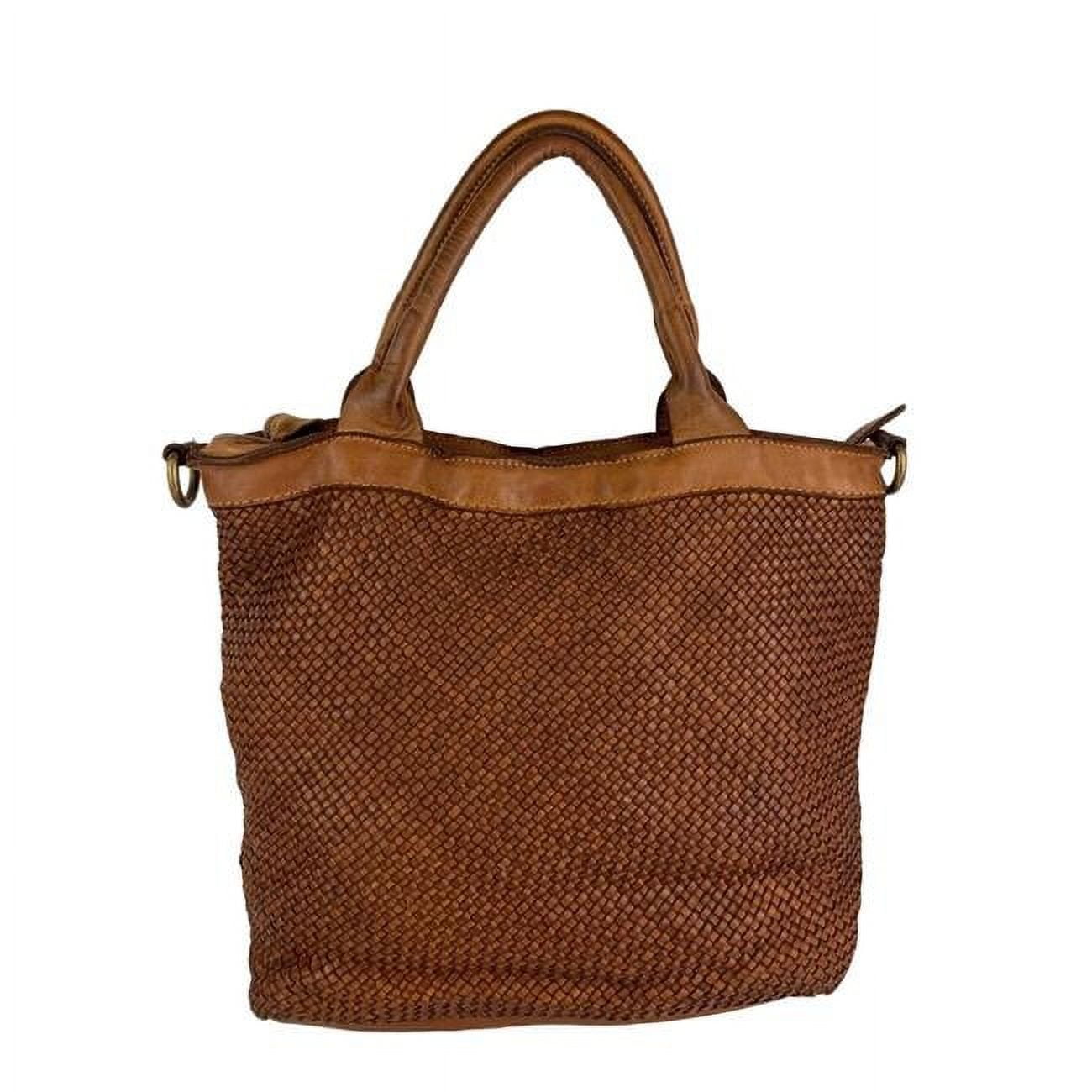 Italian Artisan Mattia Womens Luxury Hand Woven Washed Effect Leather ...