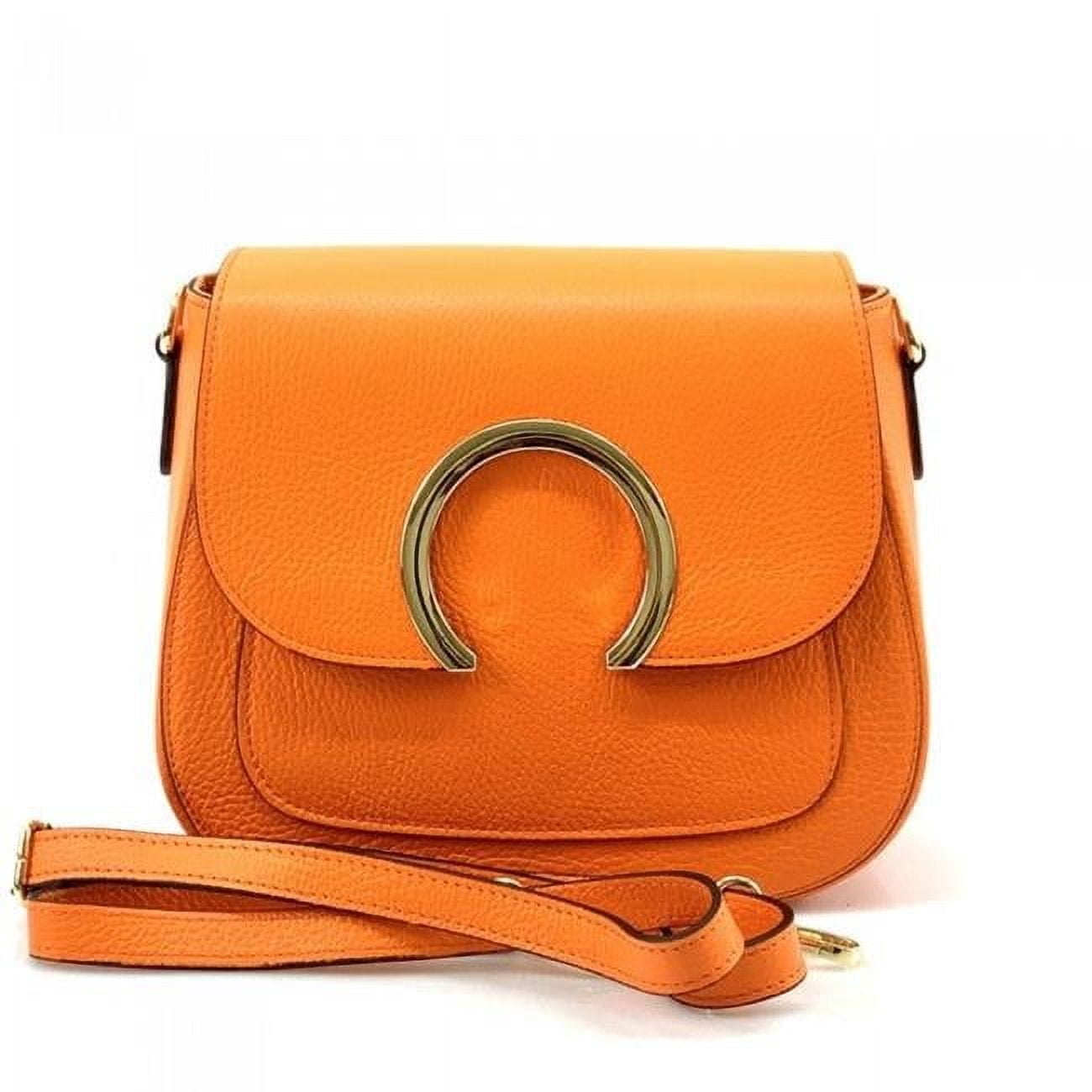 Italian Artisan 423-893-Orange Sarita Womens Handcrafted Leather Cross ...