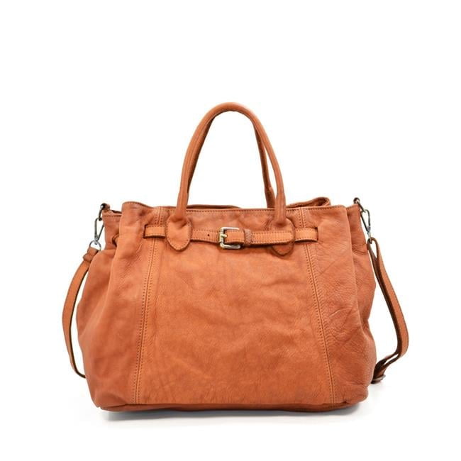 Italian Artisan Womens Handcrafted Vintage Washed Handbag in Genuine ...