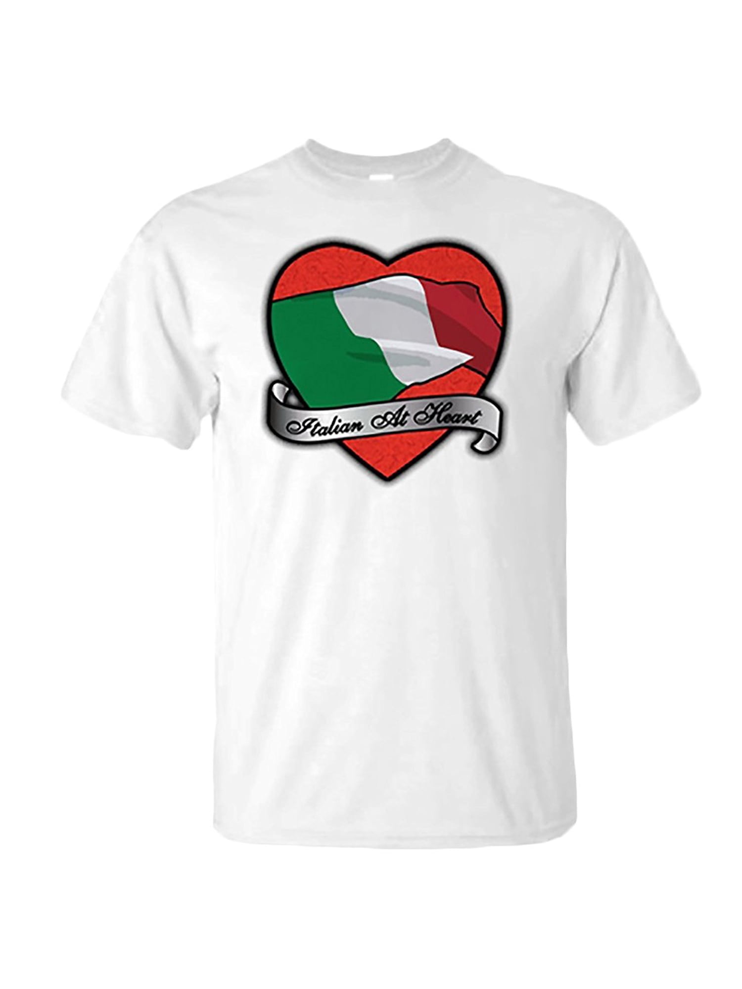 Italian At Heart-Shirts Large White - Walmart.com