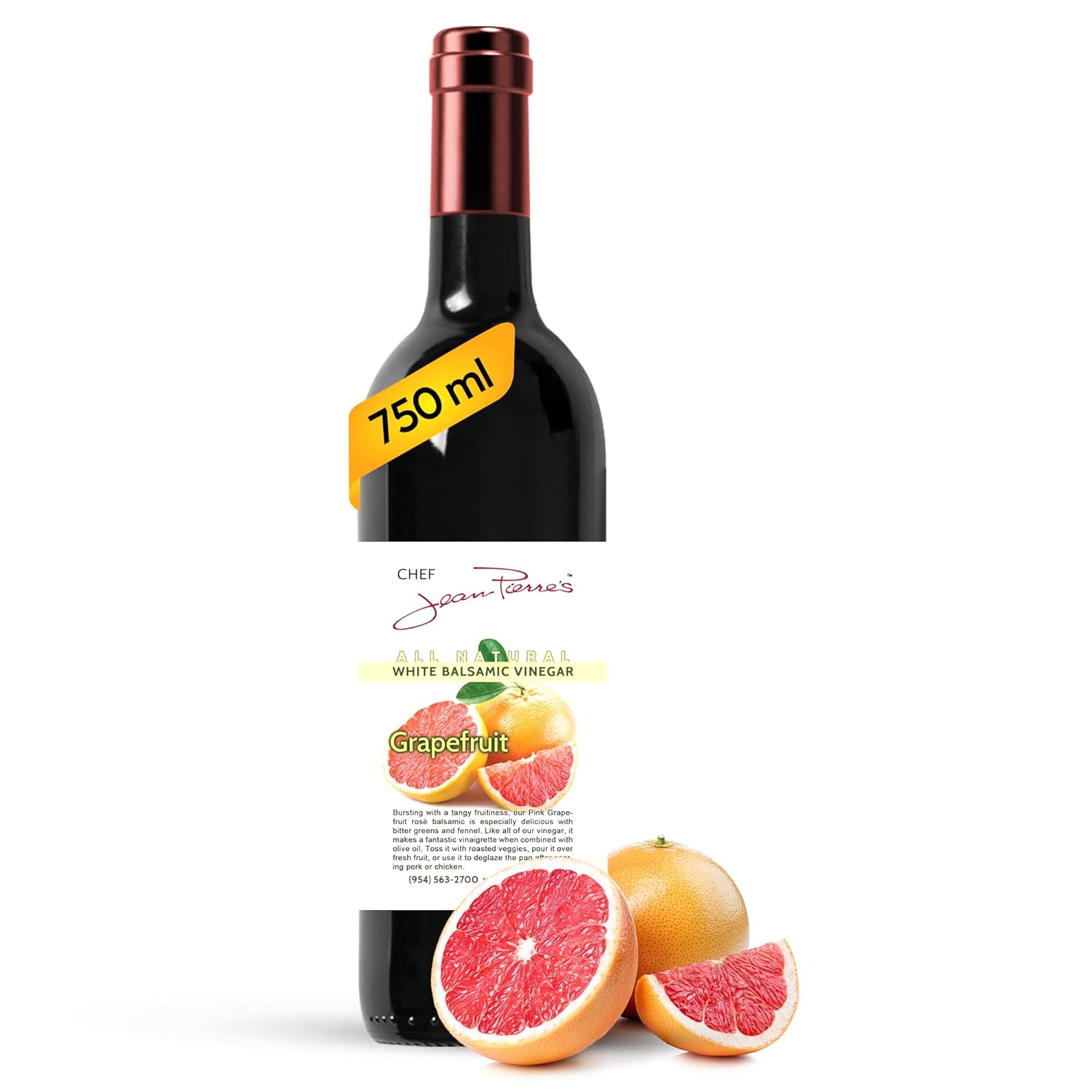 Italian Balsamic Vinegar - 750ml (25oz) Rich Grapefruit Flavor, 12-Year ...