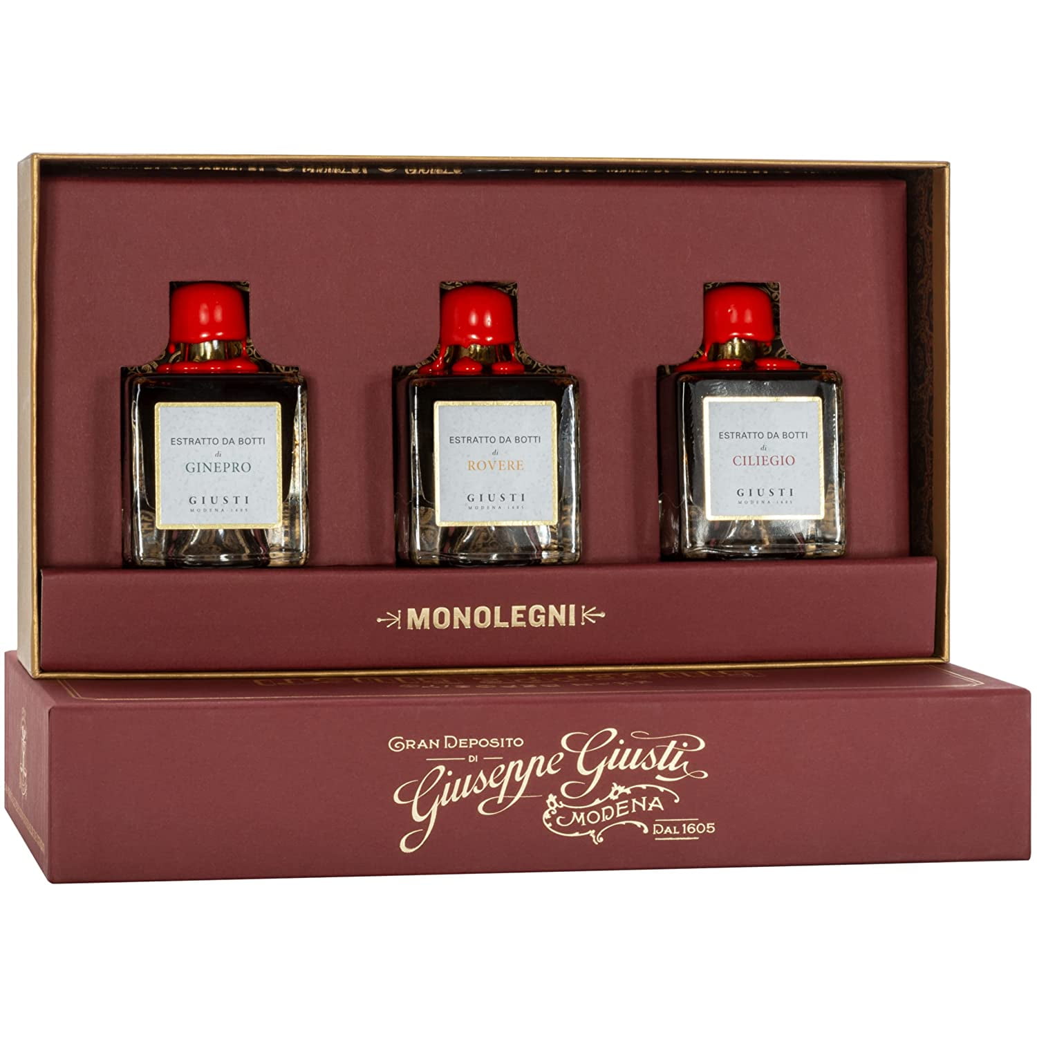 Italian Balsamic Vinegar Gift Set - Collection of 3 Aceto Balsamic Di ...