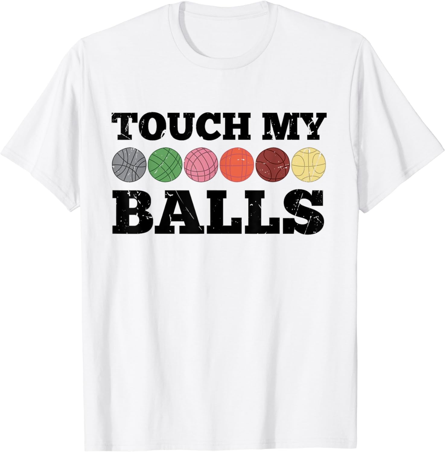 Italian Bowling Game Boules Bocci Ball Player Funny Bocce T-Shirt ...