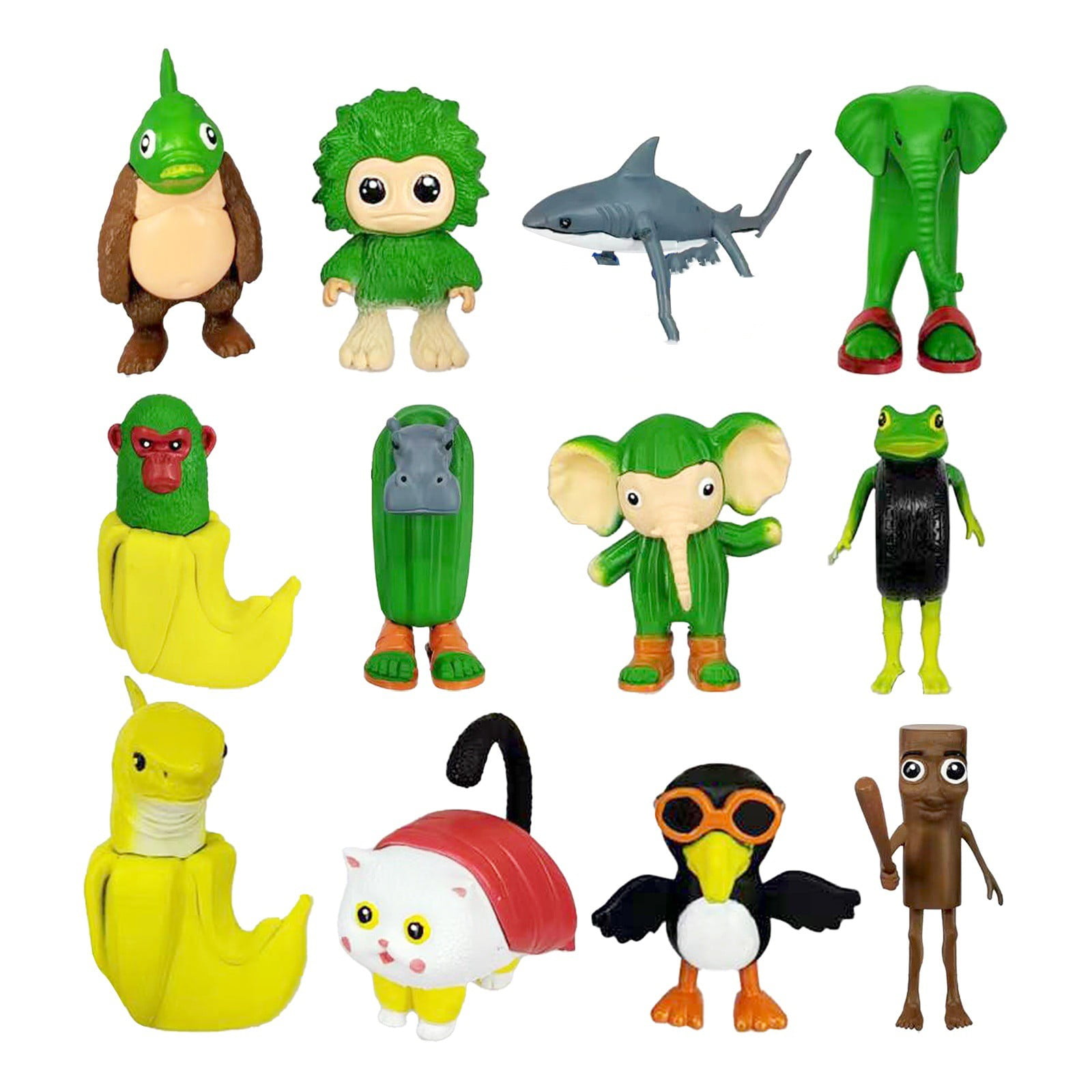 Italian Brain Rot Mini Resin Desk Statue – Cute Anime Model Figure ...