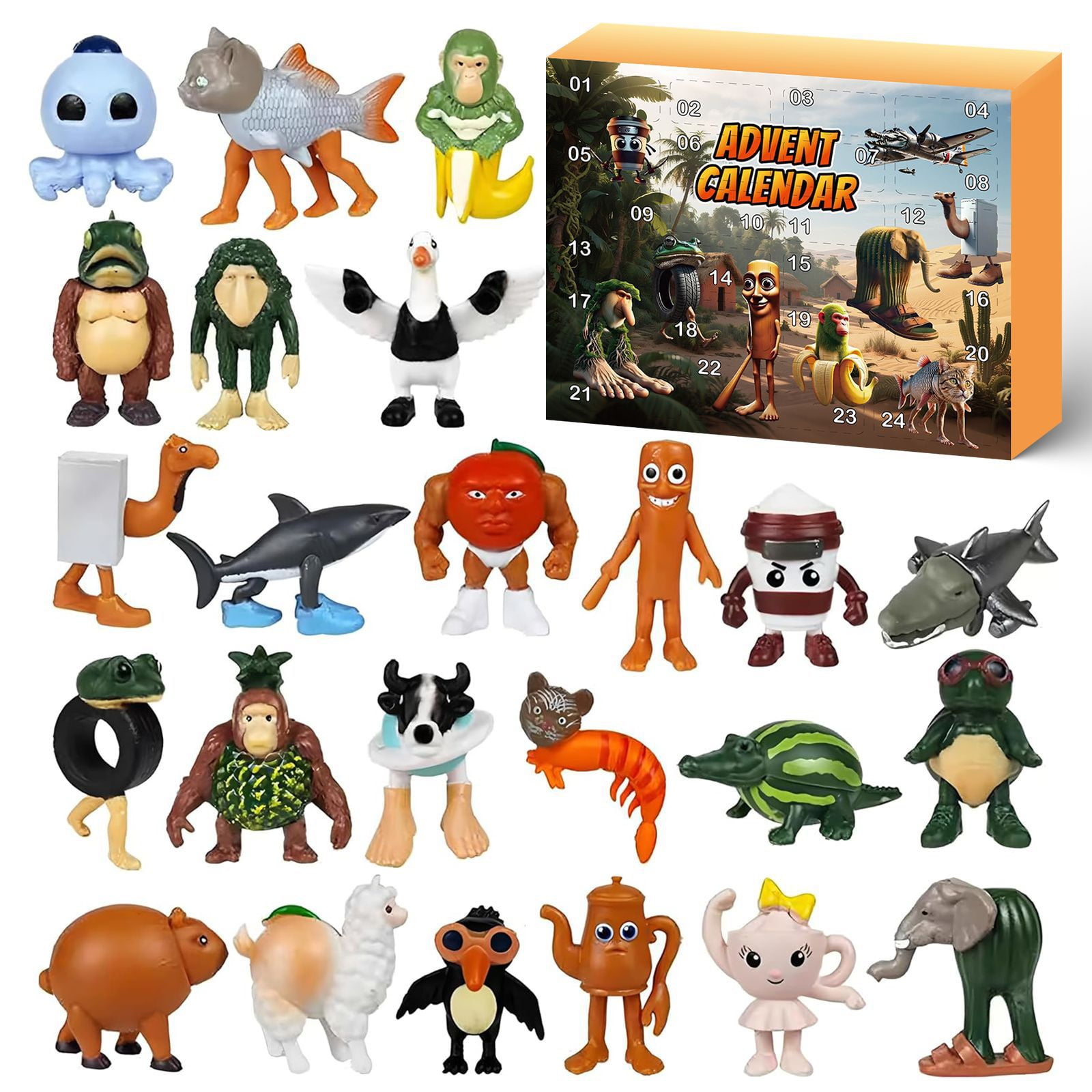 Italian Brainrot 2025 Christmas Advent Calendar Contains 24 Gifts ...