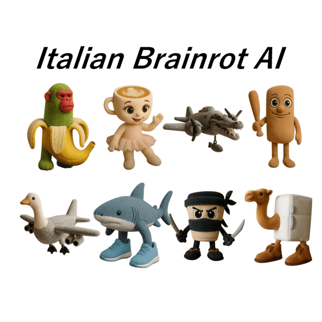 Italian Brainrot AI 2025 Tralalelo Tralala Plush, 9.8" AI Italian Animals Tralalero Plush ...