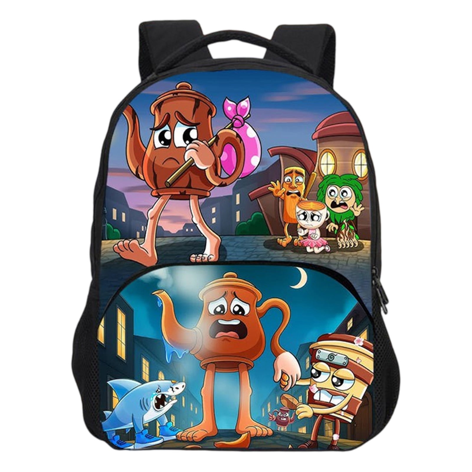 Italian Brainrot AI Backpack Shoulder Bag, Cartoon Large Capacity ...