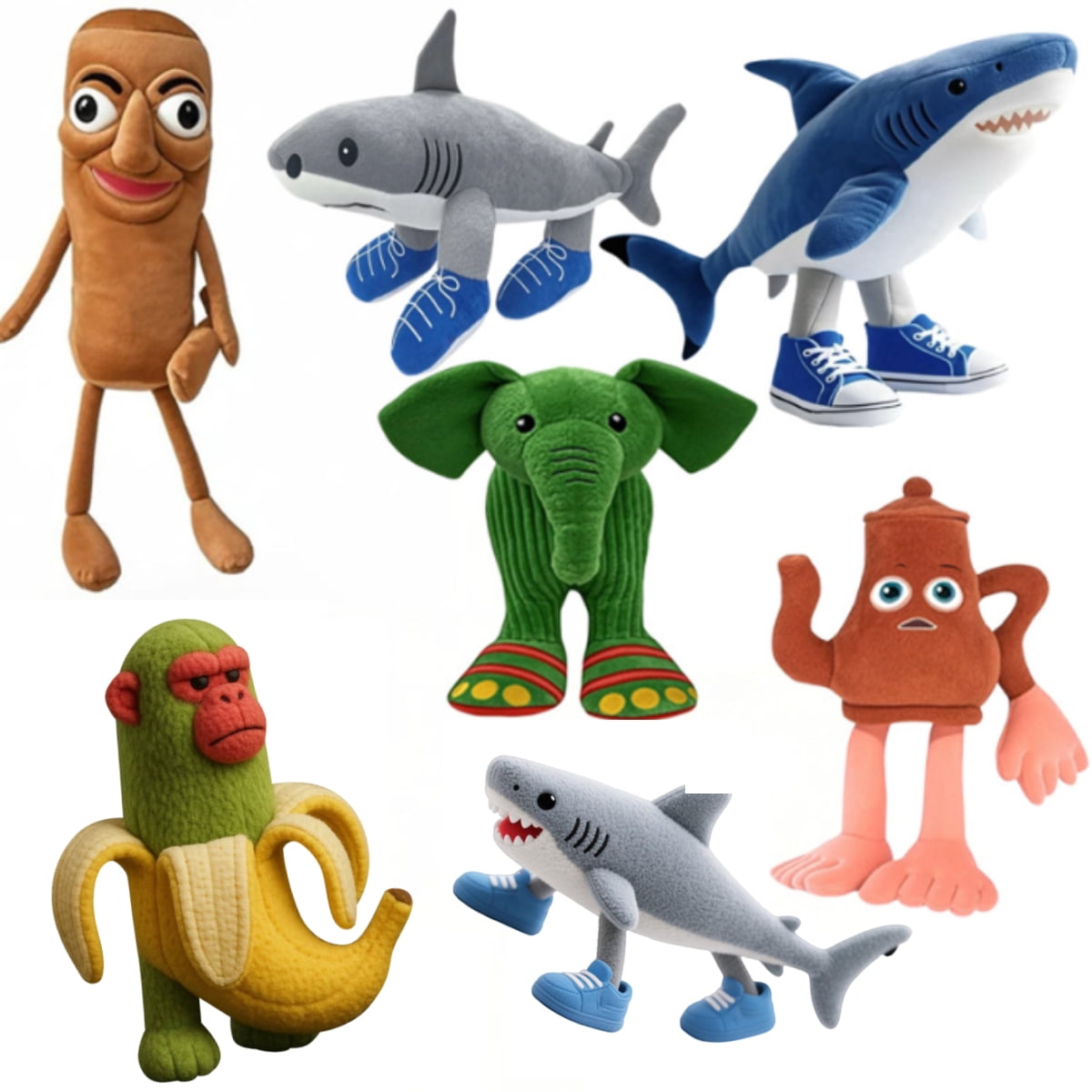 Italian Brainrot AI Italian Animals Plush Collection Doll Toys,9.8 Inch ...