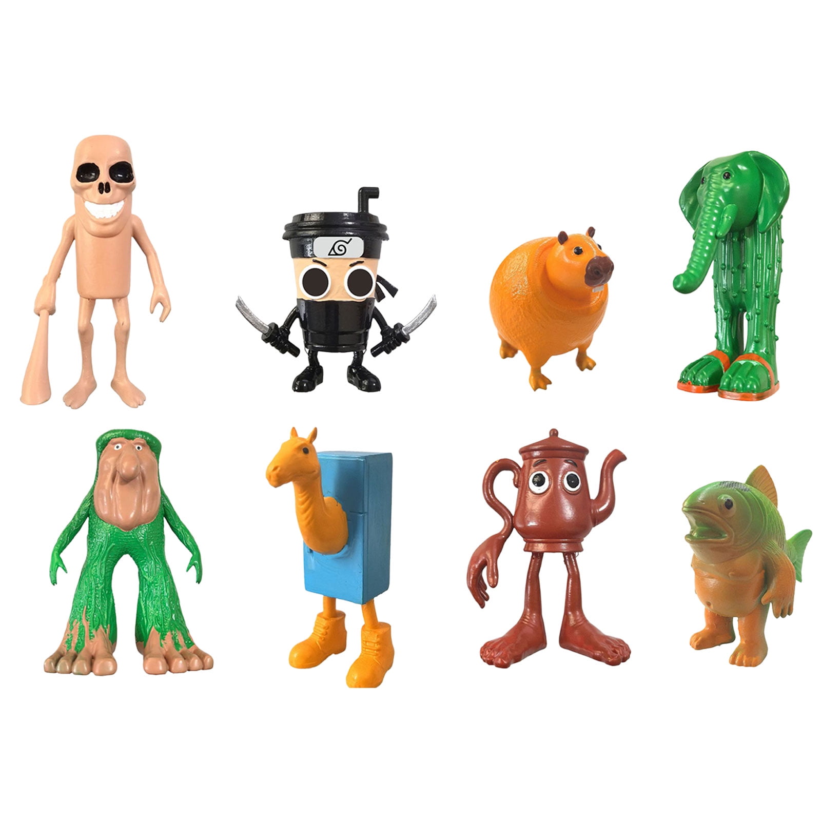 Italian Brainrot Action Figures Set,8-Piece Funny Collectible Figures ...