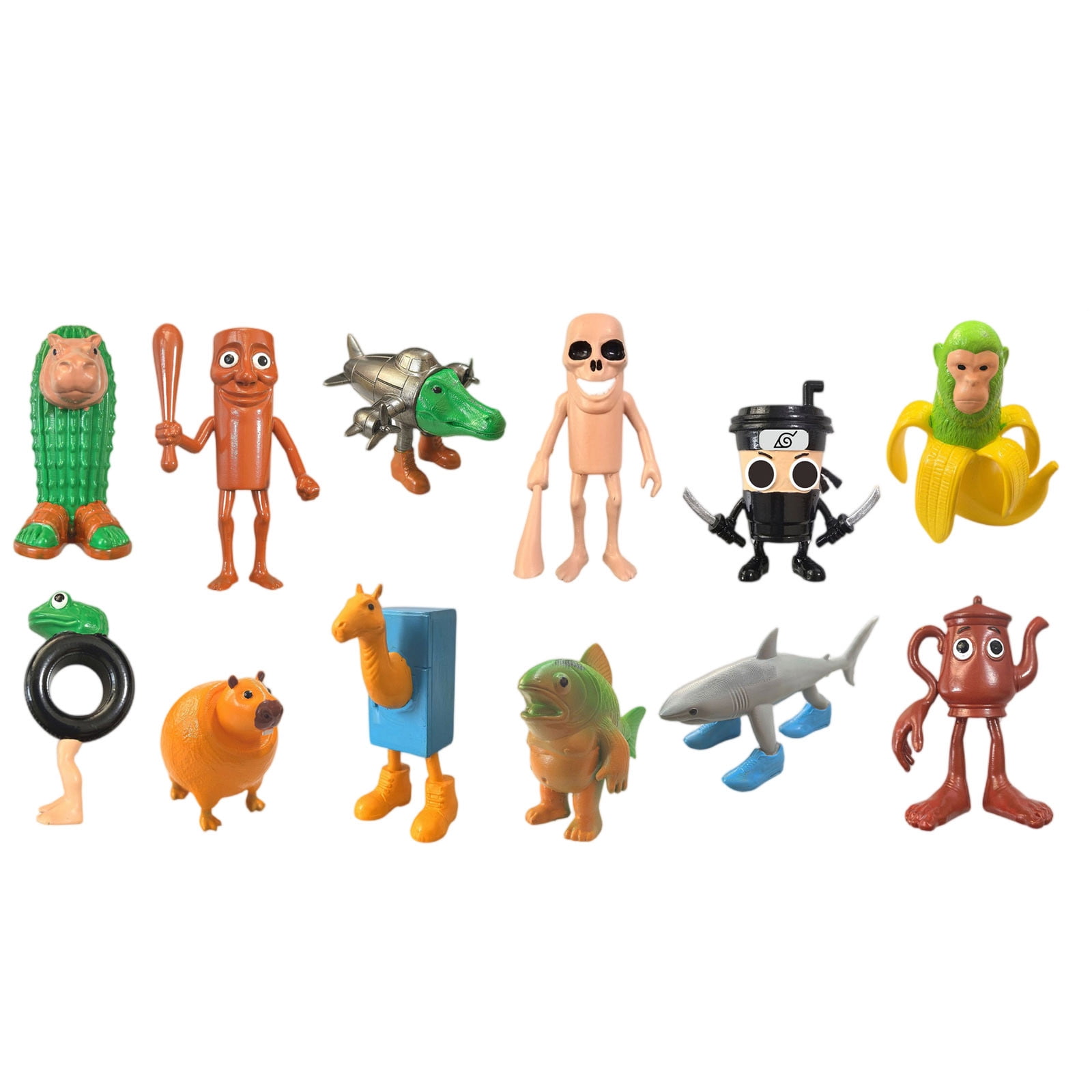 Italian Brainrot Action Figures Set,Funny Collectible Figures for Kids ...