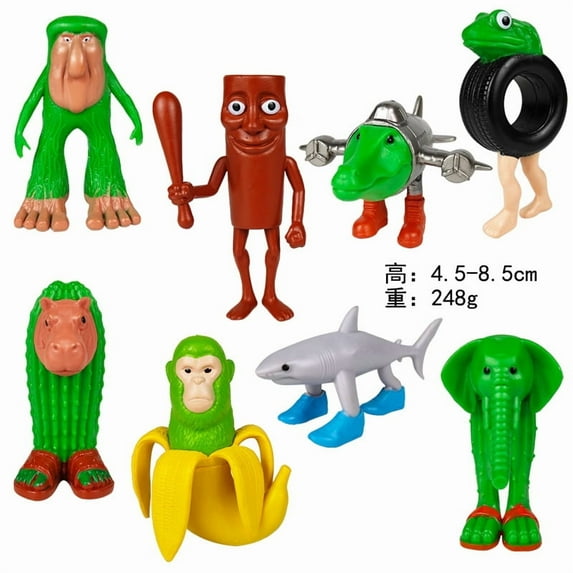 Italian Brainrot Action Figures Tra-lalero Tra-lala Animals Tung-Tung-Tung Sahur Figure Birthday ...