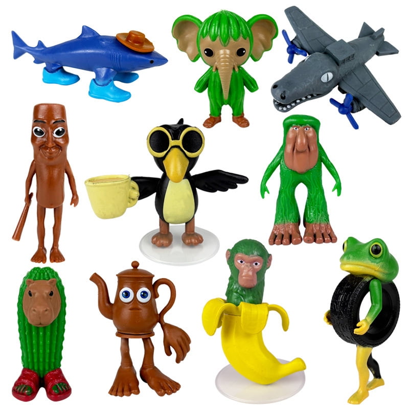 Italian Brainrot Action Figures Tra-lalero Tra-lala Animals Tung-Tung ...