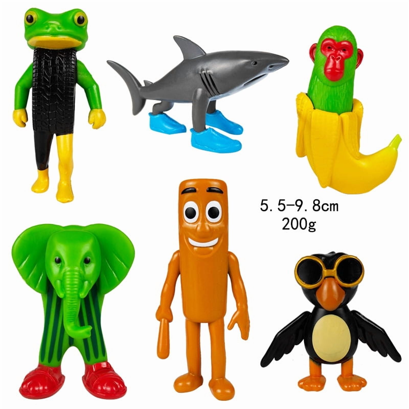 Italian Brainrot Action Figures Tra-lalero Tra-lala Animals Tung-Tung ...