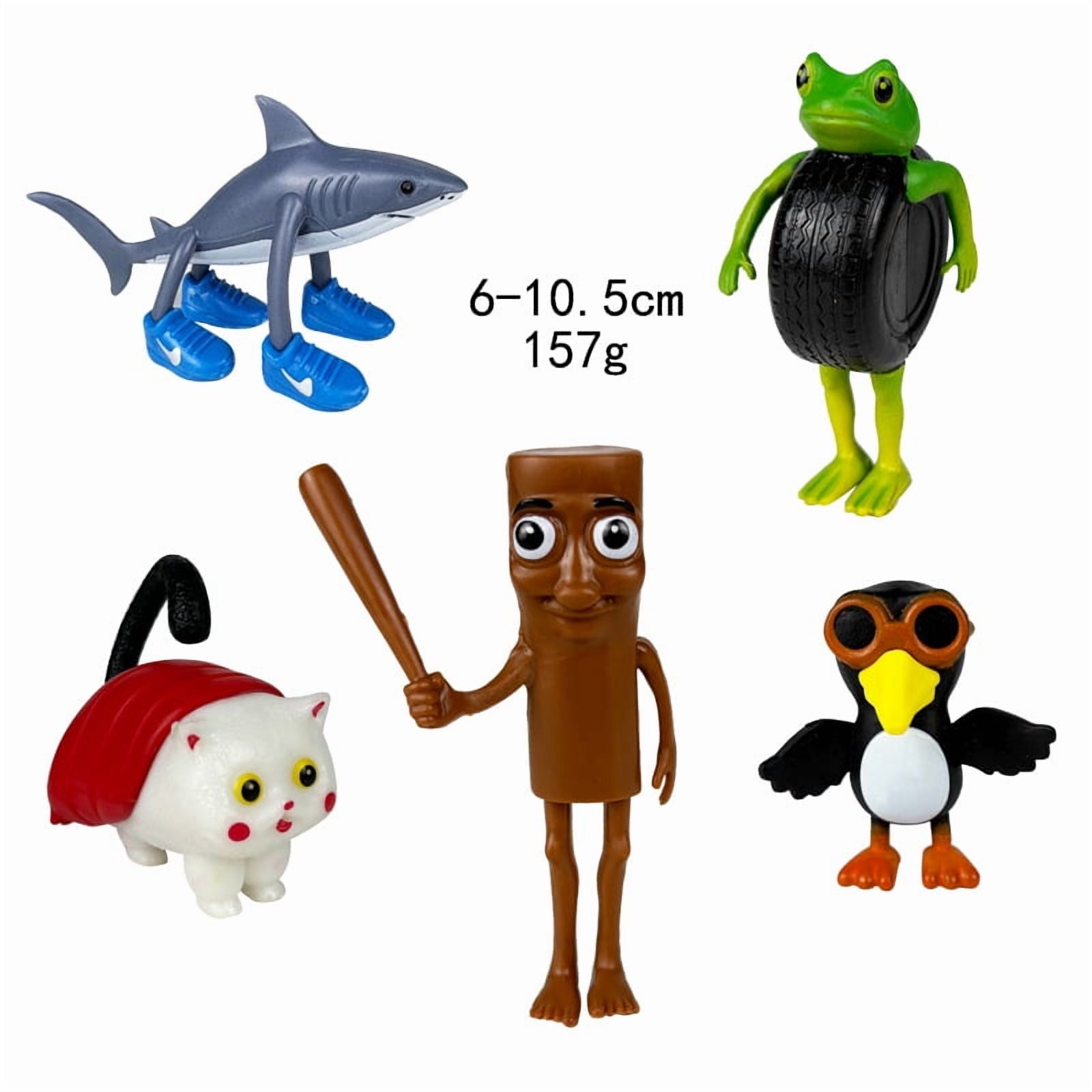 Italian Brainrot Action Figures Tra-lalero Tra-lala Animals Tung-Tung ...