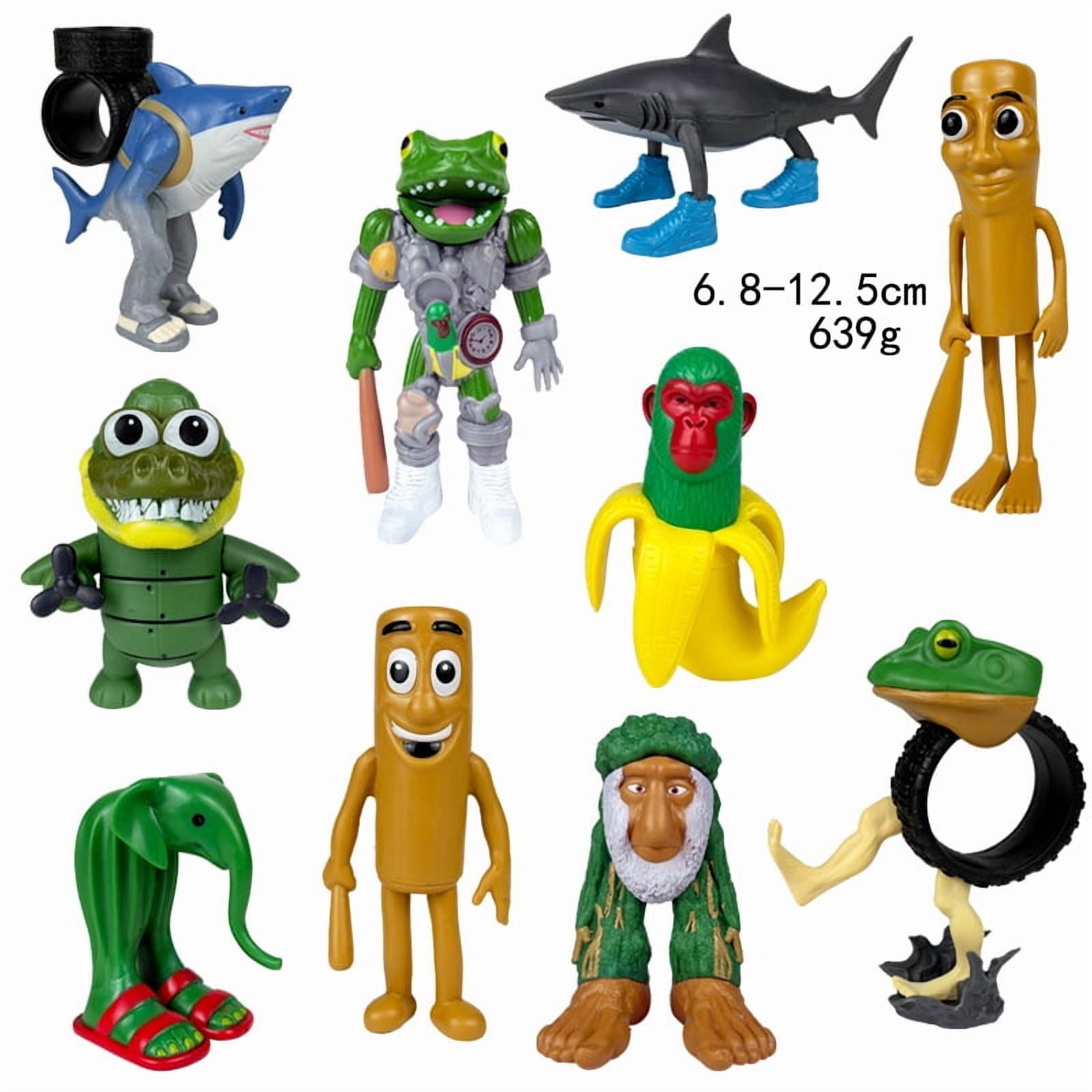 Italian Brainrot Action Figures Tra-lalero Tra-lala Animals Tung-Tung ...