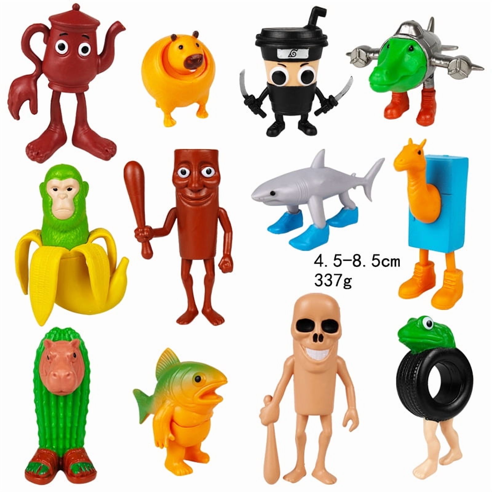 Italian Brainrot Action Figures Tra-lalero Tra-lala Animals Tung-Tung ...