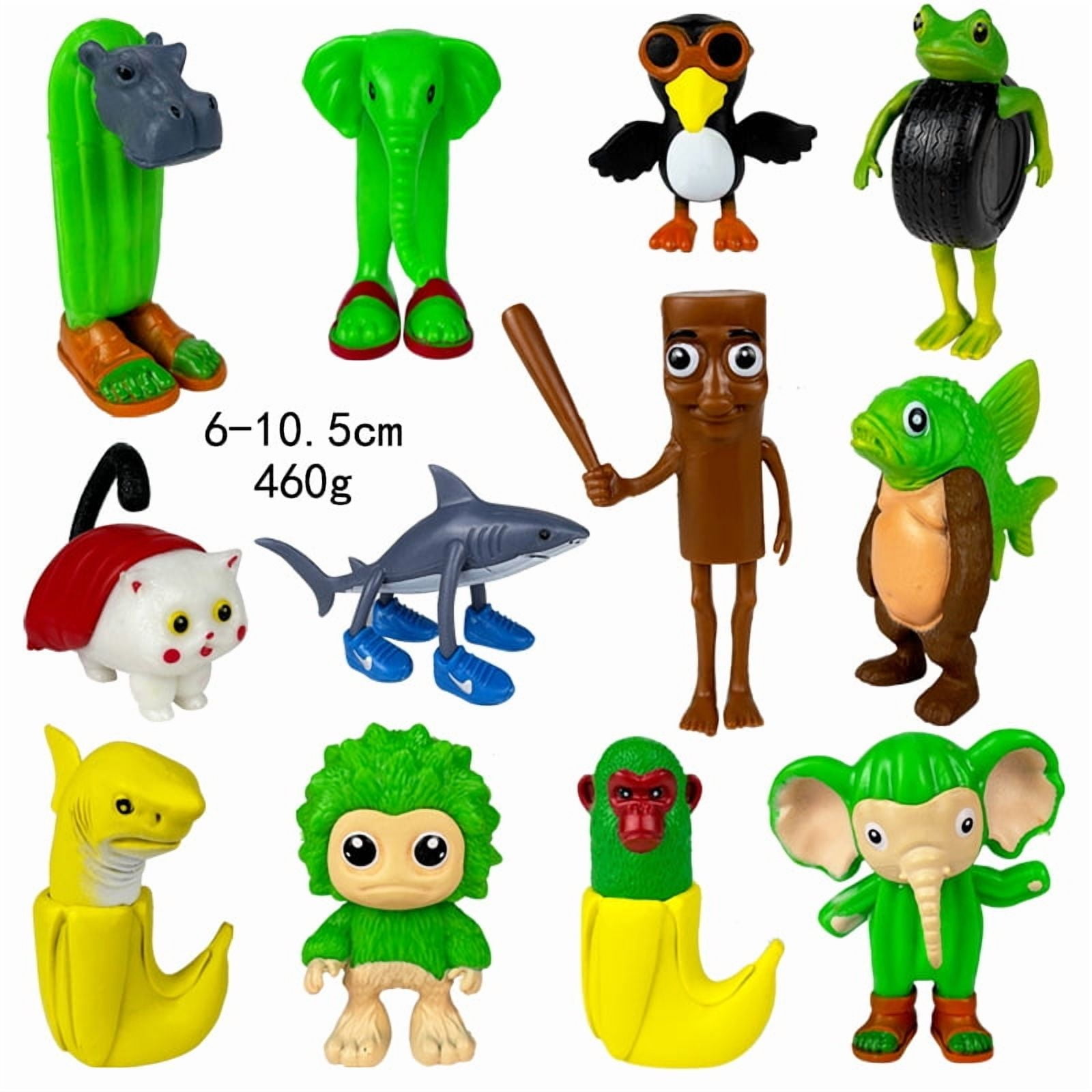 Italian Brainrot Action Figures Tra-lalero Tra-lala Animals Tung-Tung ...