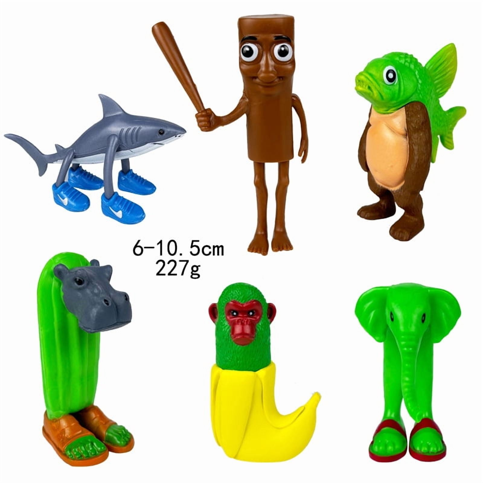 Italian Brainrot Action Figures Tra-lalero Tra-lala Animals Tung-Tung ...