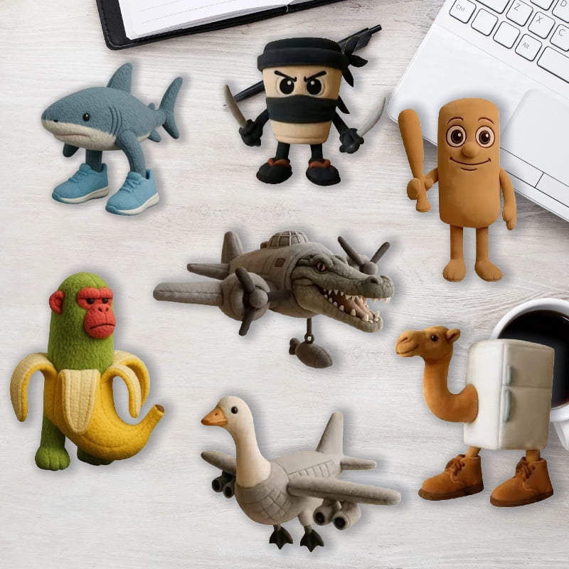 Italian Brainrot Ai Italian Animals Bombardino Crocodilo Plush Toy 9.84 ...