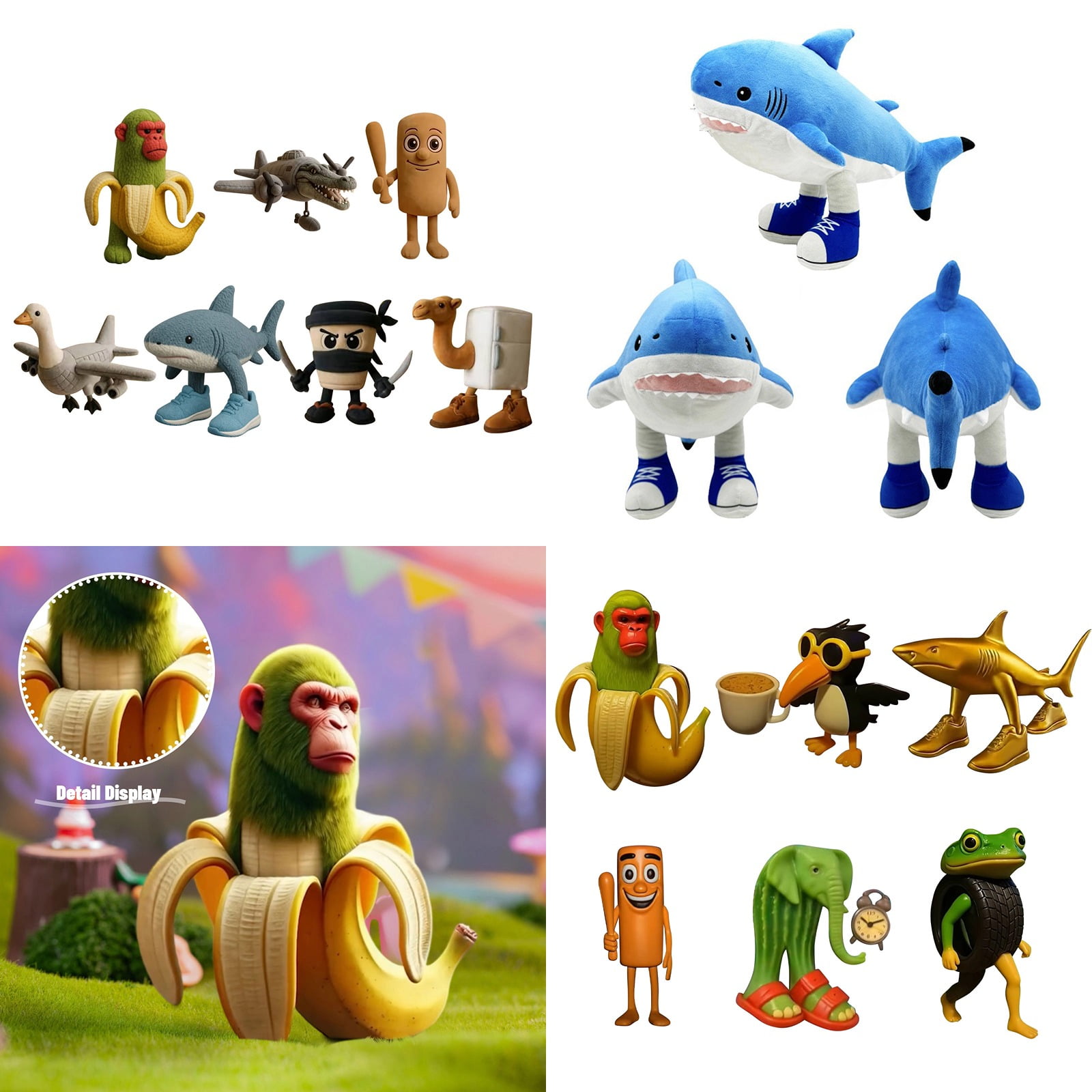 Italian Brainrot Animal Figure Toys 6 Inch Italian Brainrot Figure Non ...