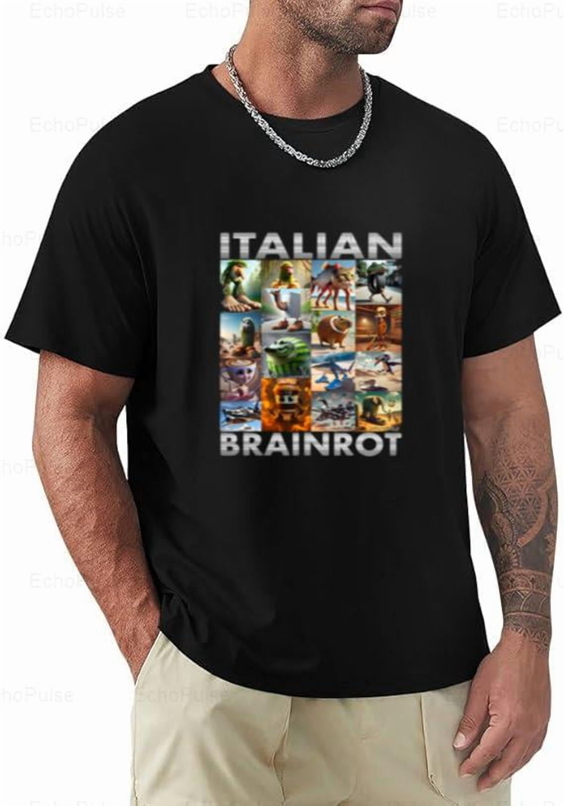 Italian Brainrot Animal Funny Viral Meme Gen Z Humor Trend Unisex T ...