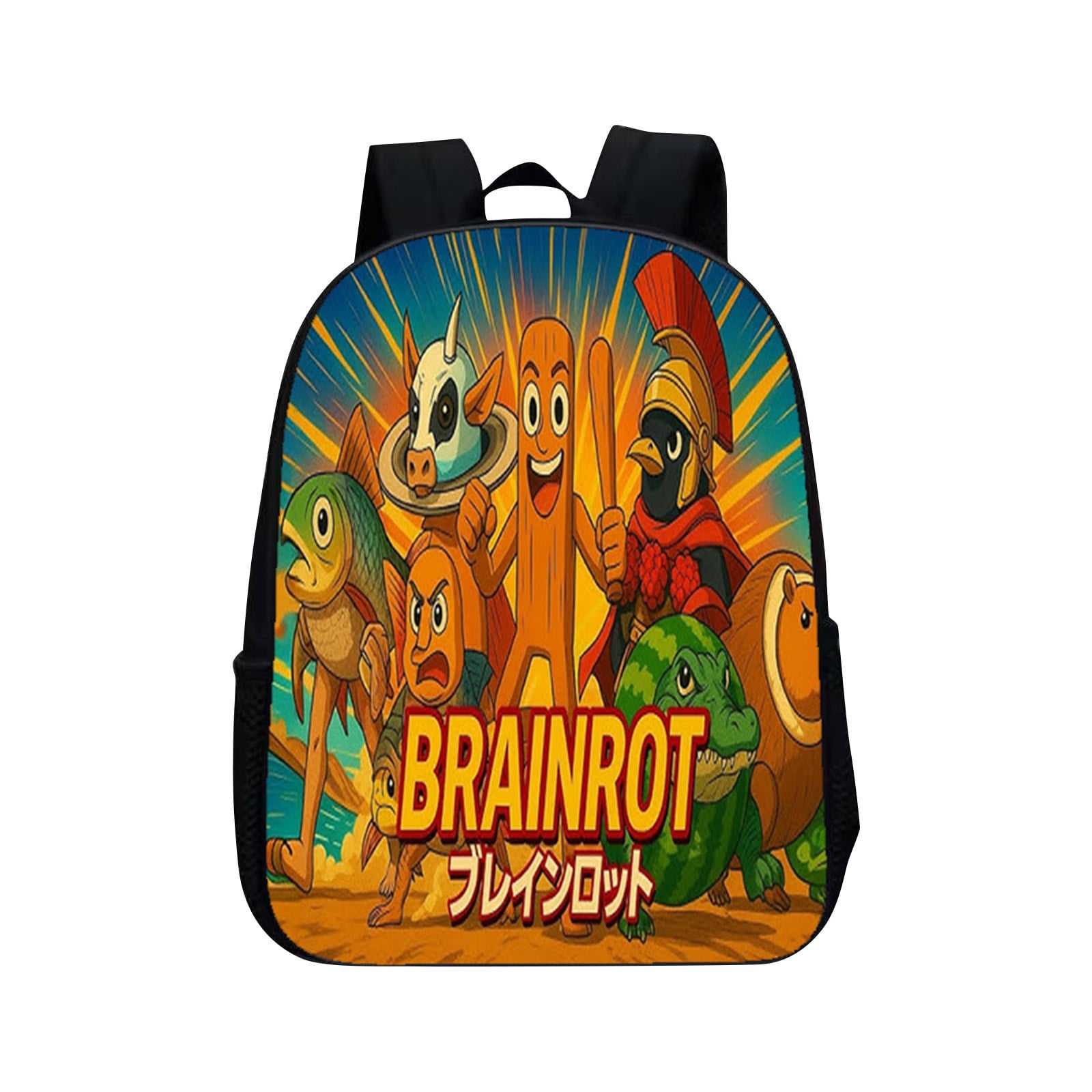 Italian Brainrot Animals AI Printed tungtungtung sahur Travel Backpack ...