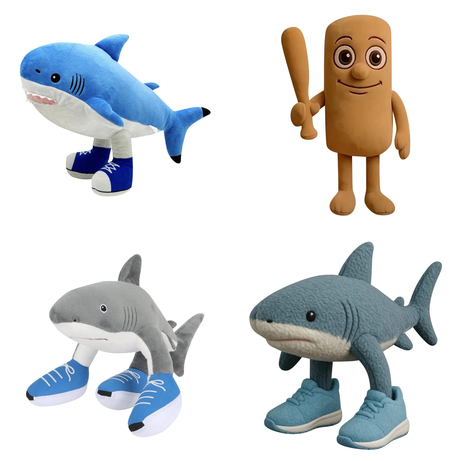 Italian Brainrot Animals Collection Resin Figure 6 Inch Tralalero Tralala Action Figure Non ...