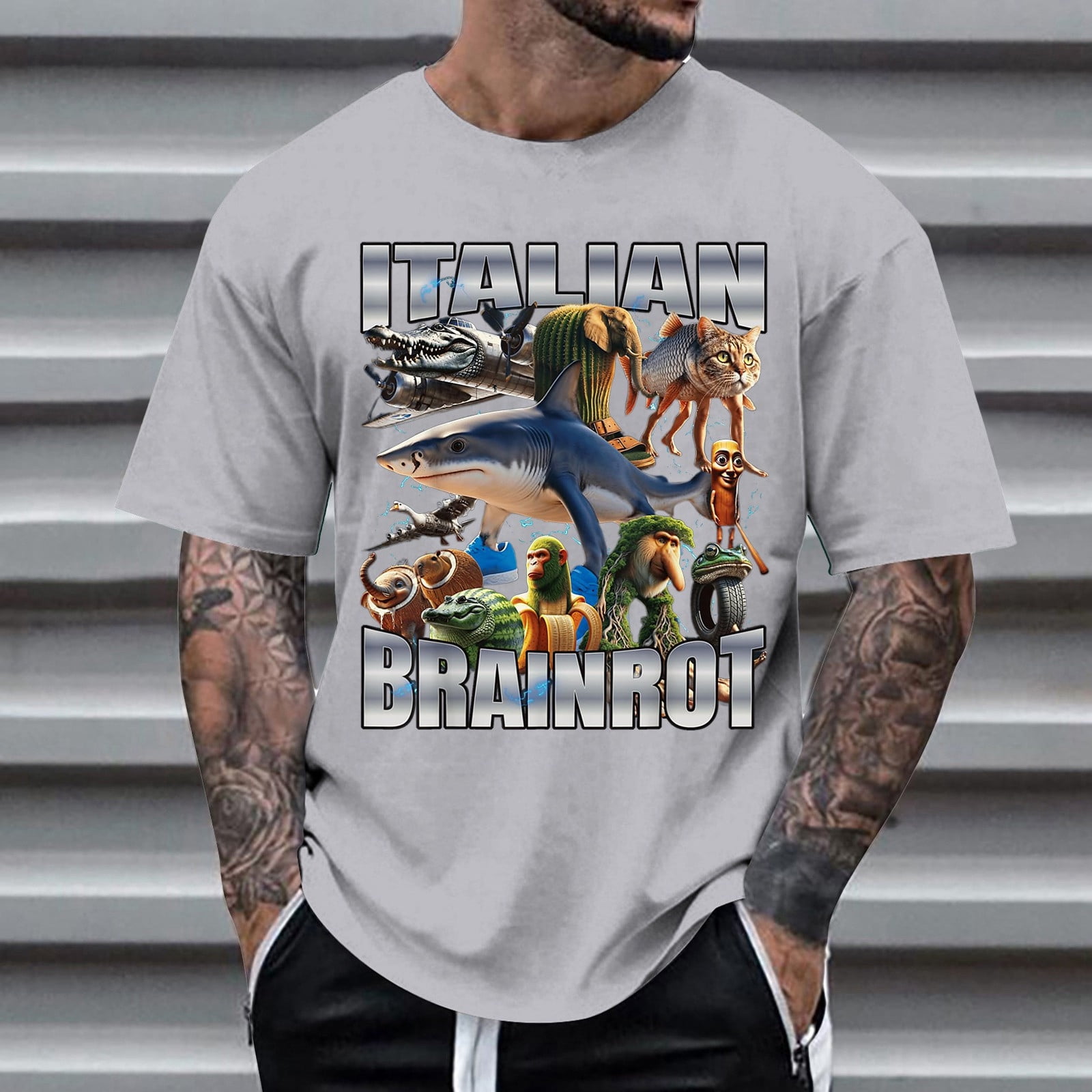 Italian Brainrot Animals T-shirt, Italian Brainrot Animals Patterns ...