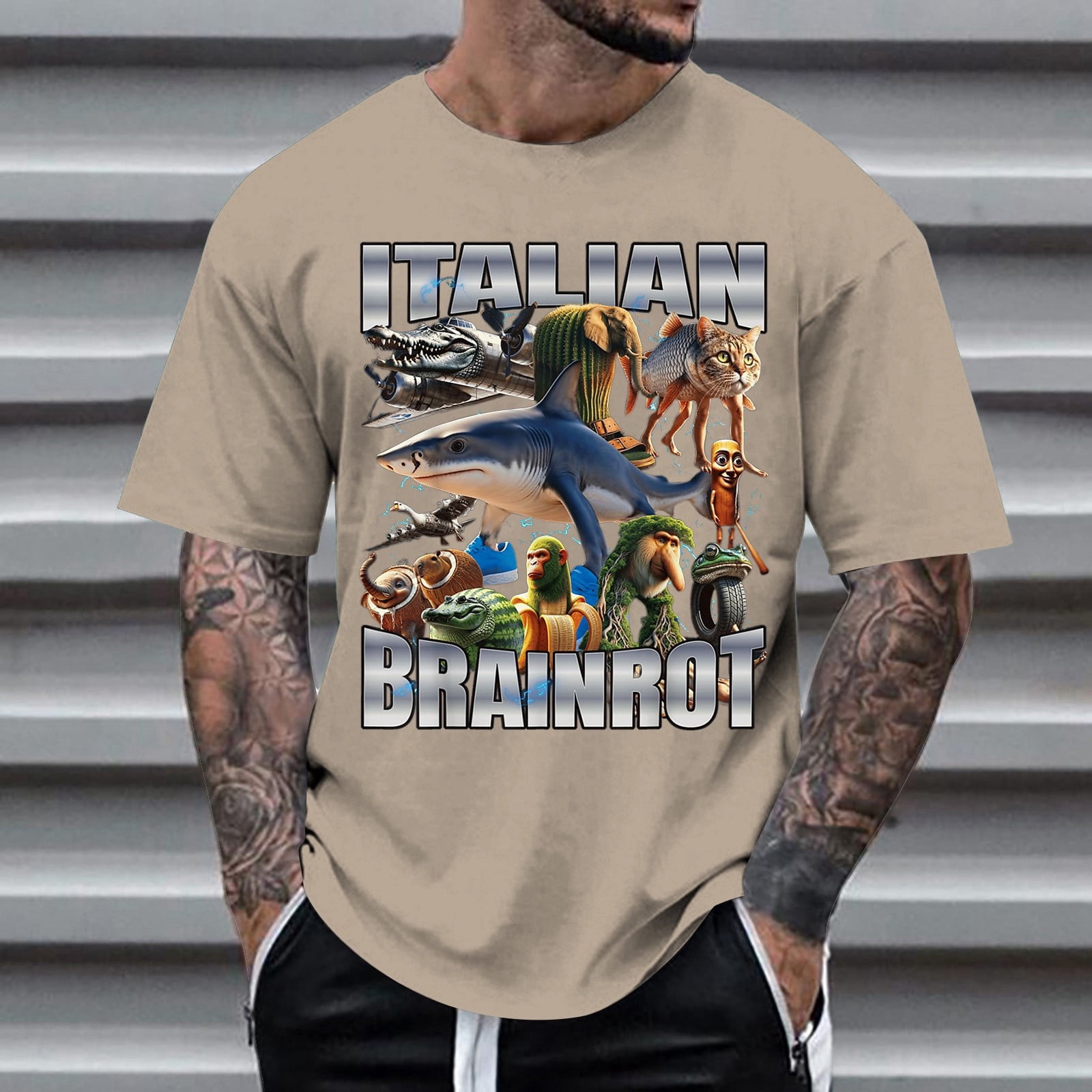 Italian Brainrot Animals T-shirt, Italian Brainrot Animals Patterns ...