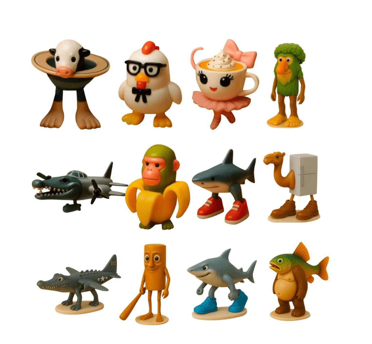 Italian Brainrot Animals Toys Frigo Camelo Buffofardelle Collection ...