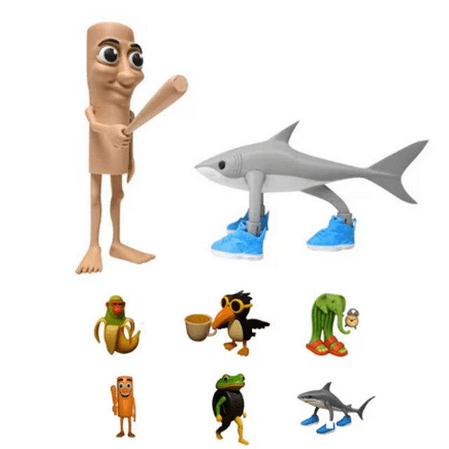 Italian Brainrot Animals Toys ?? Tralalero Tralala Collection Figure Toys, 6" AI Italian Brain ...