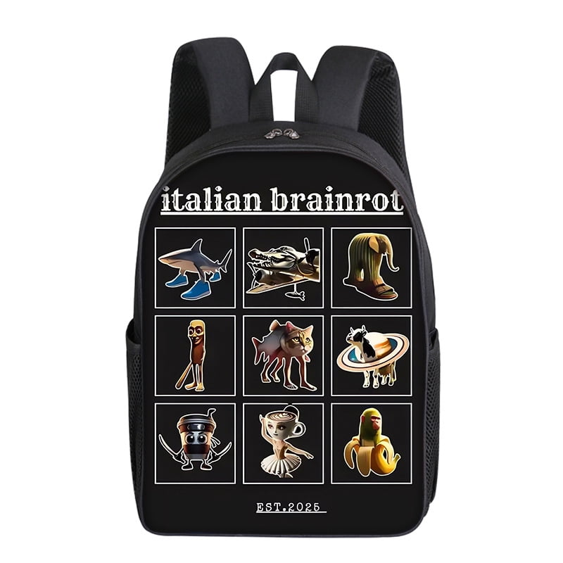 Italian Brainrot Backpack, 2025 Hot School Backpack, Back to School ...