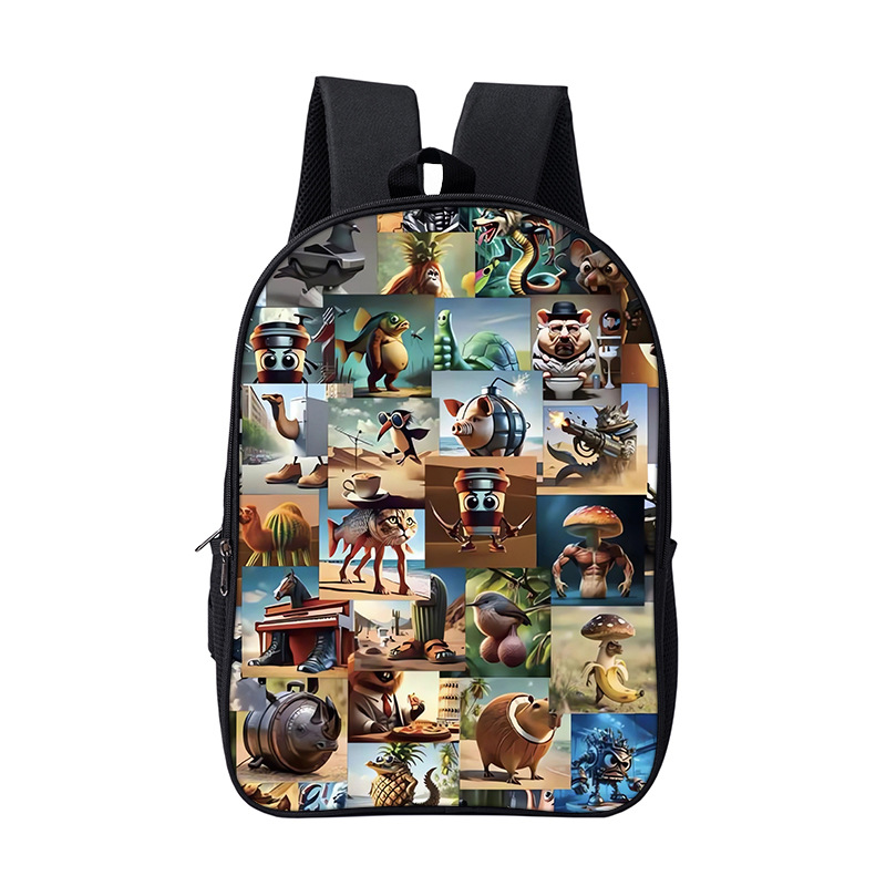 Italian Brainrot Backpack, 3D Digital Printing Backpack, Back to School ...
