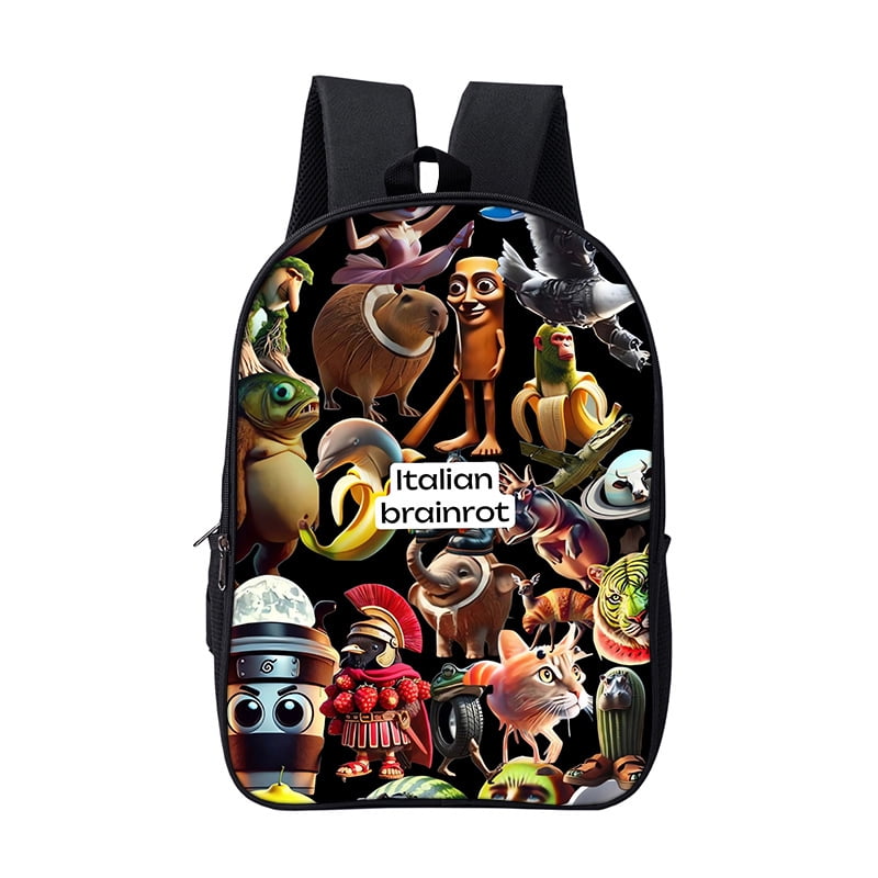 Italian Brainrot Backpack, 3D Digital Printing Backpack, Back to School ...