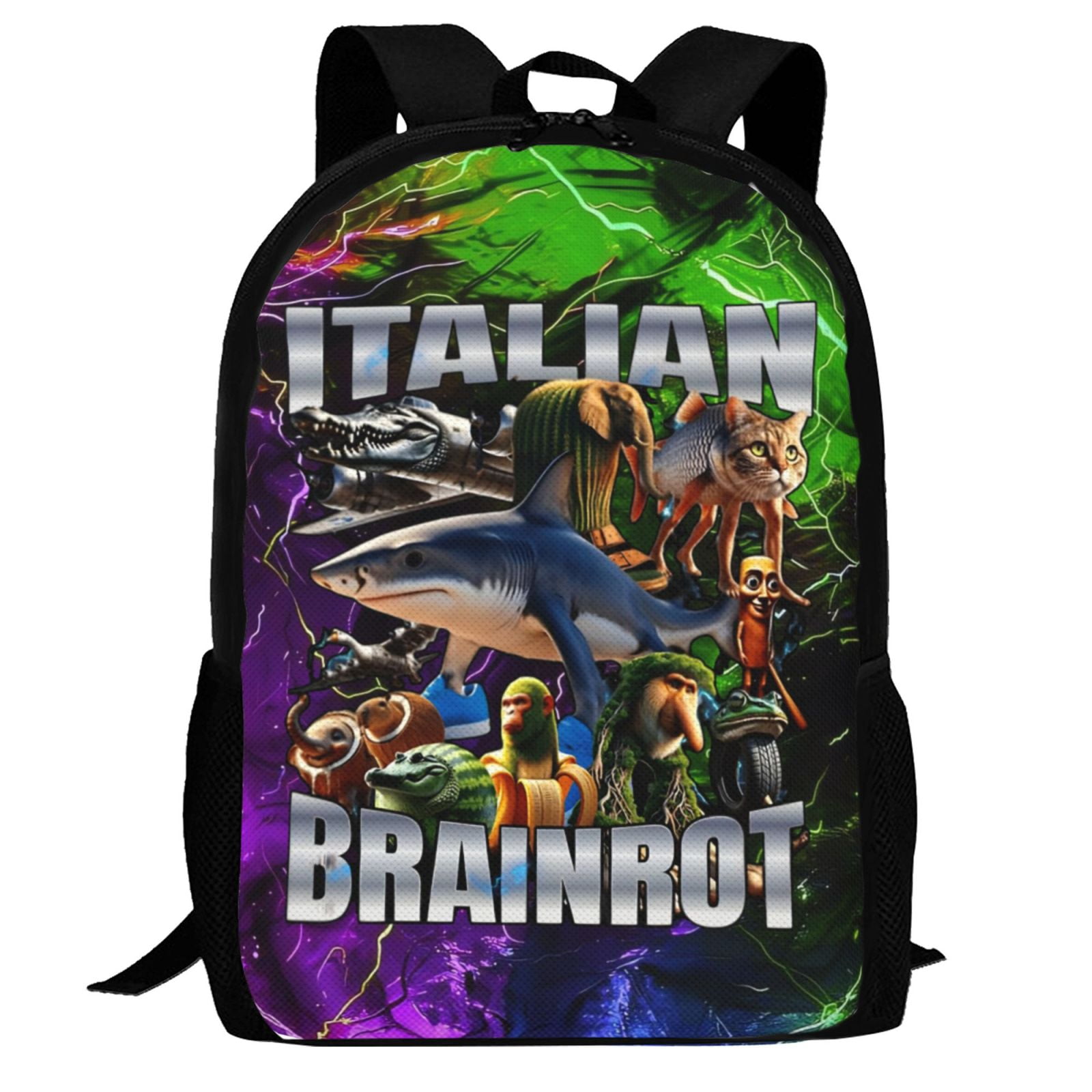 Italian Brainrot Backpack,3d Print Laptop Backpack Lightweight Casual ...