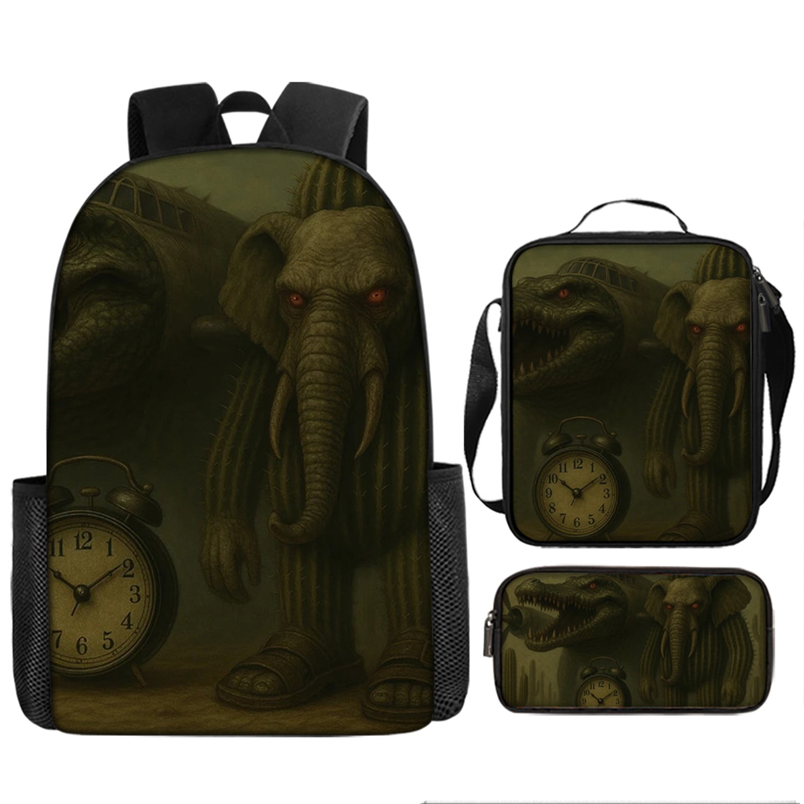 Italian Brainrot Backpack Back to School 3PCS Set, AI Animals Theme ...