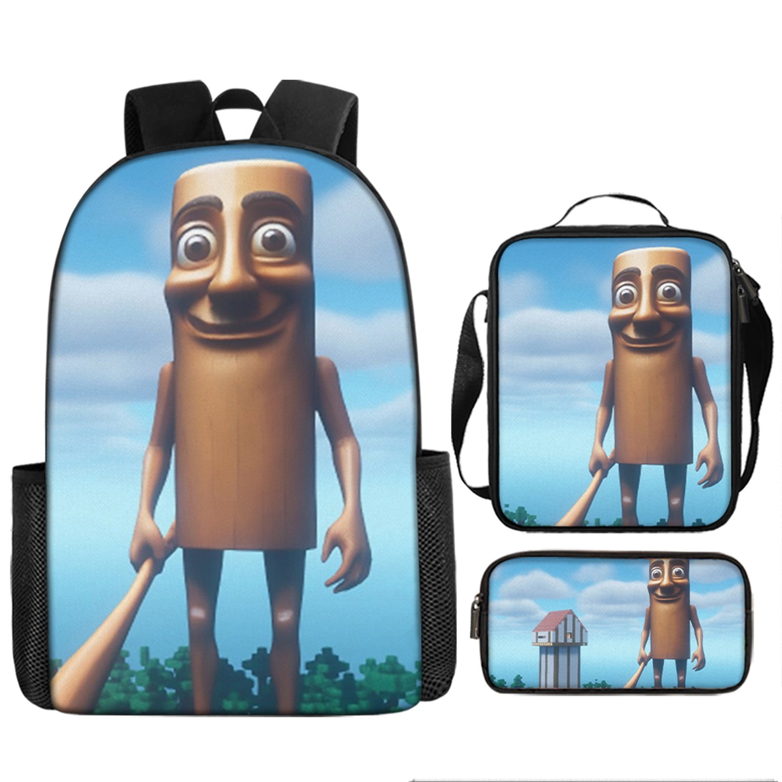 Italian Brainrot Backpack Back to School 3PCS Set, AI Animals Theme ...