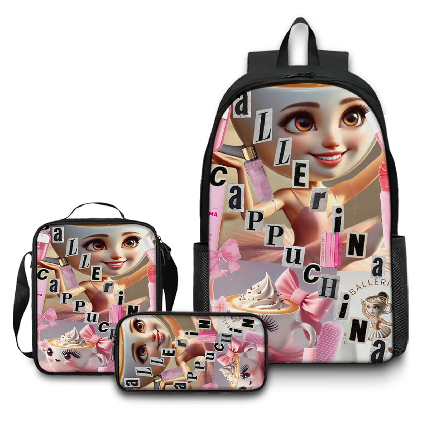 Italian Brainrot Backpack Back to School 3PCS Set, Ai Animals Theme ...