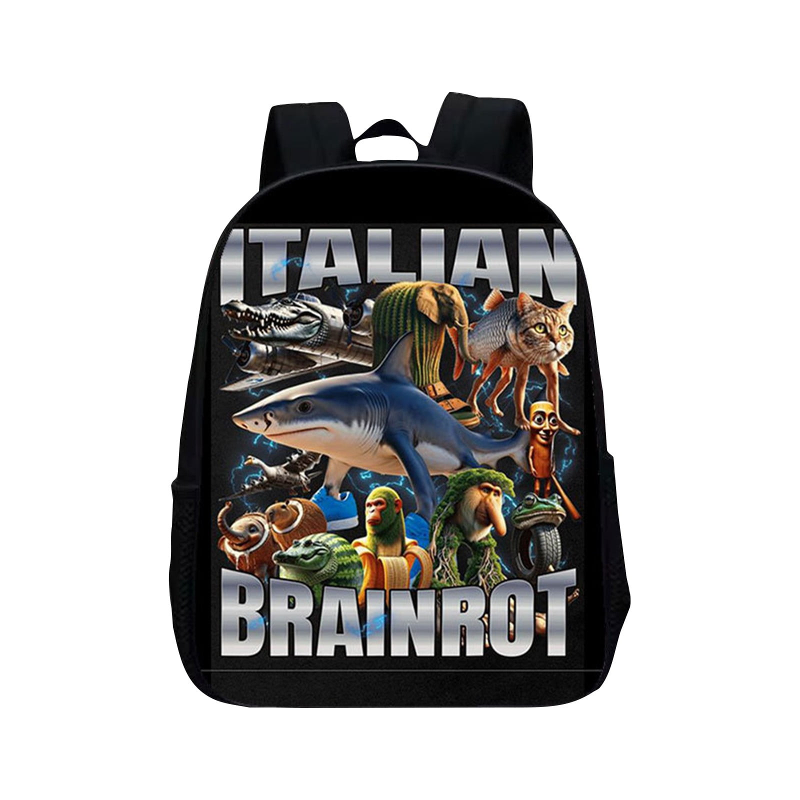 Italian Brainrot Backpack, Back to School Supplies, 14" Italian ...