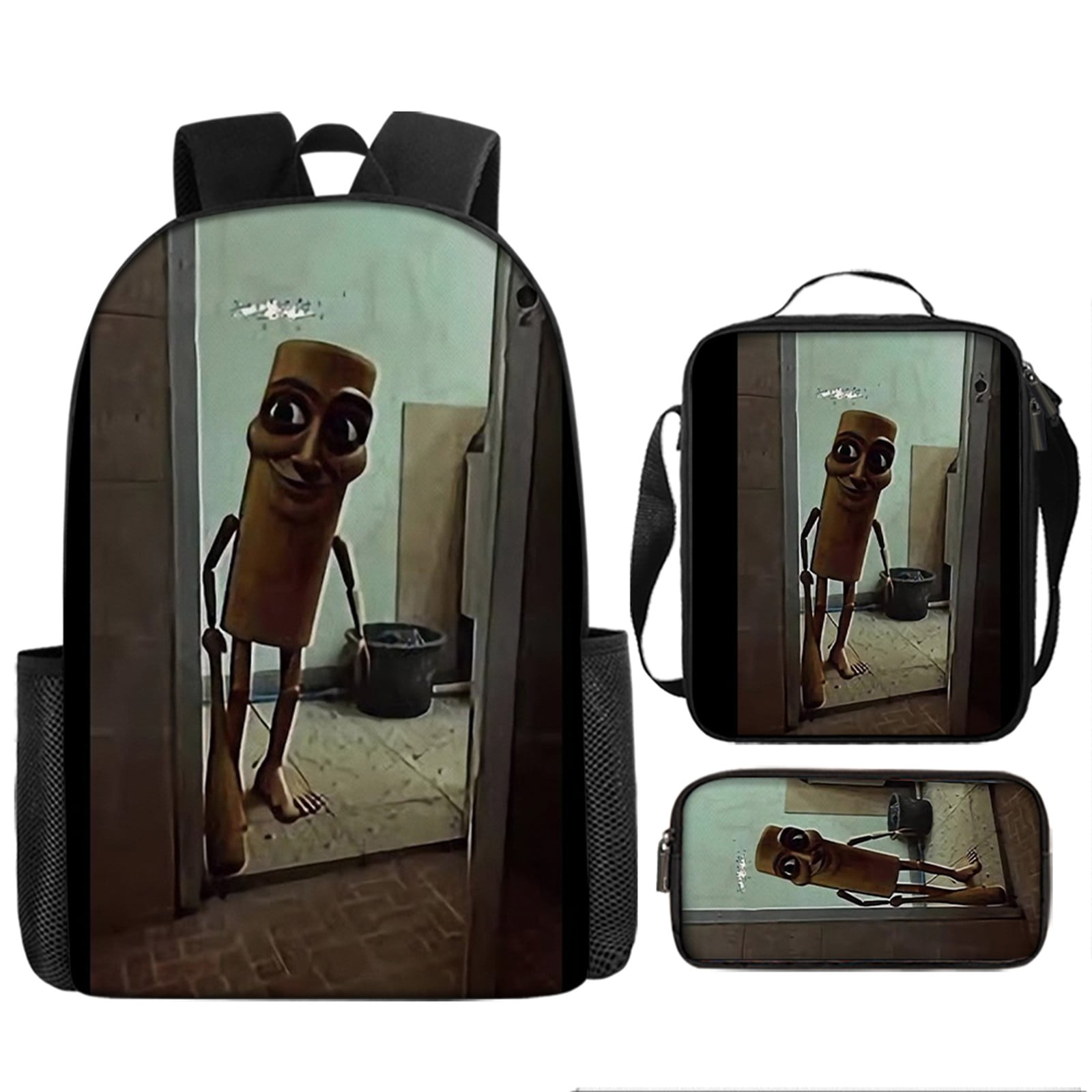 Italian Brainrot Backpack Lunch Bag Study Tools Case, Back to School ...