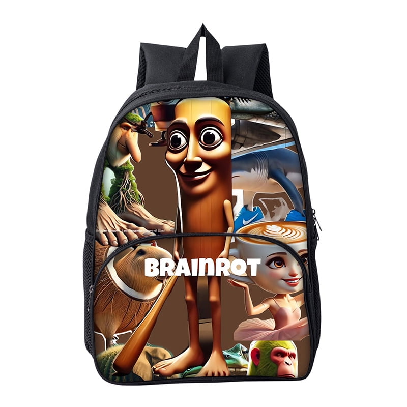 Italian Brainrot Backpack, Back to School Merch, Travel Book Bag ...