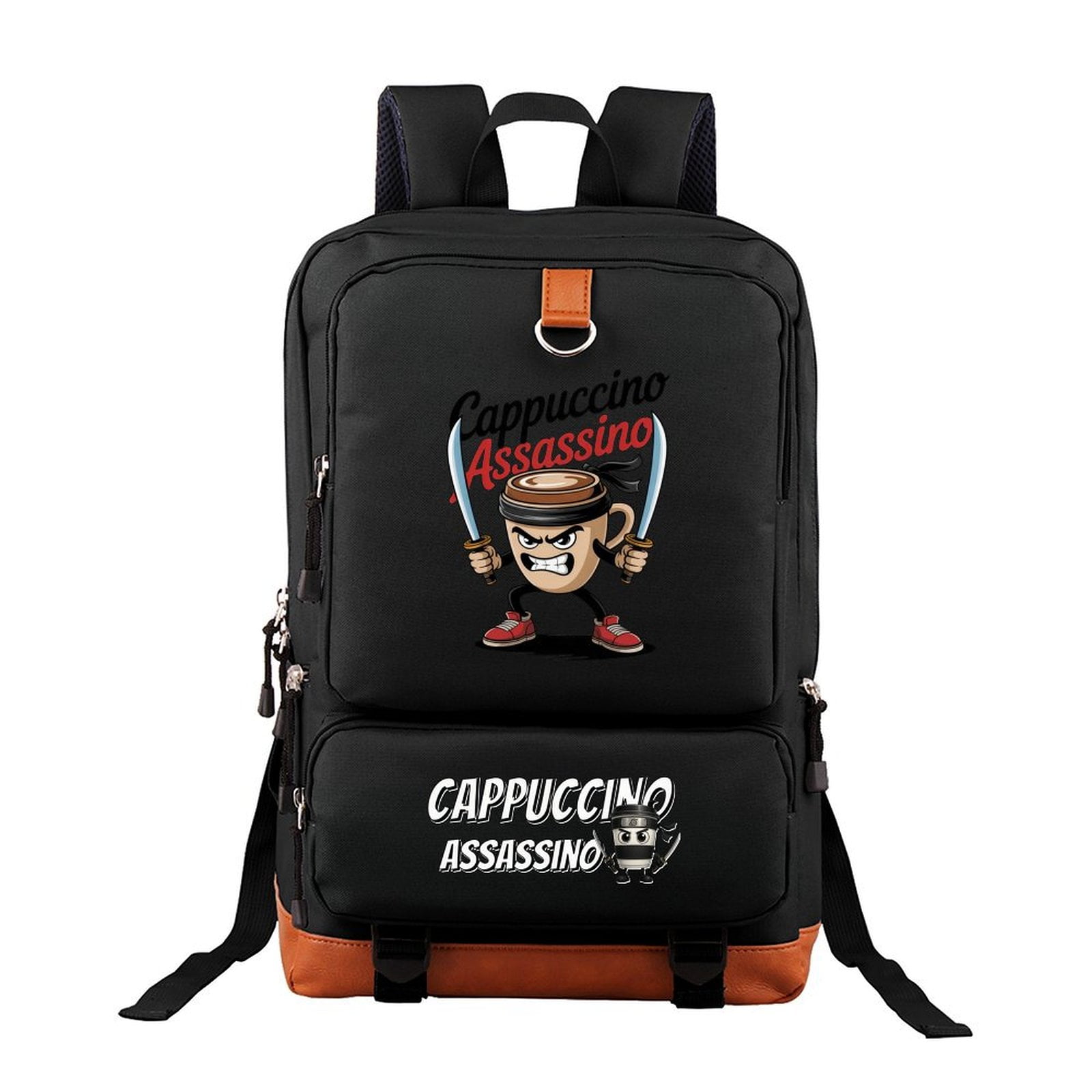 Italian Brainrot Backpack Funny TungTungTung Backpack Travel Laptop ...