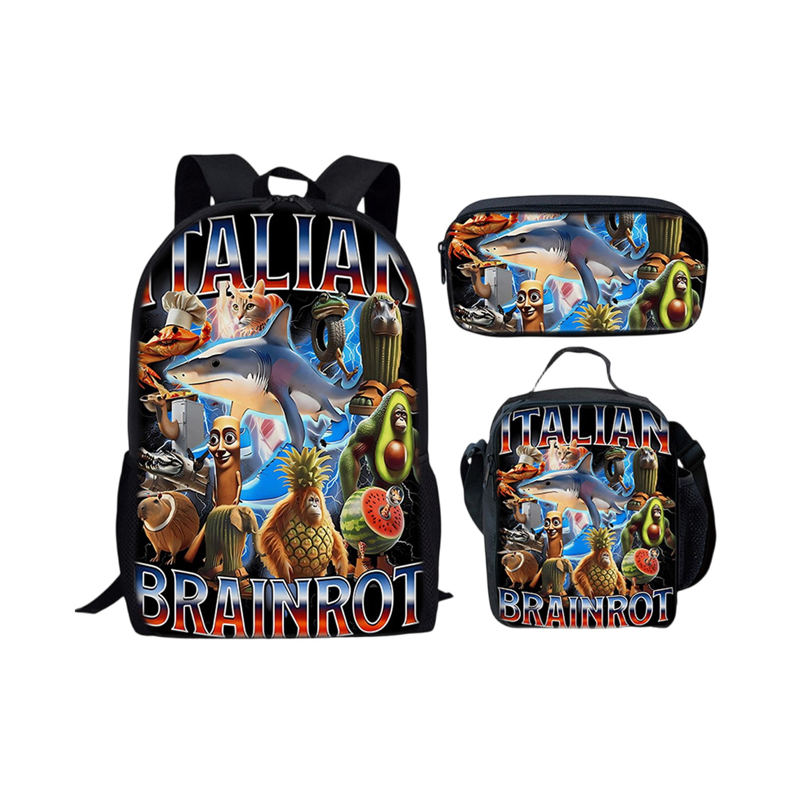 Italian Brainrot Backpack, Italian Brainrot Lightweight Casual Travel ...