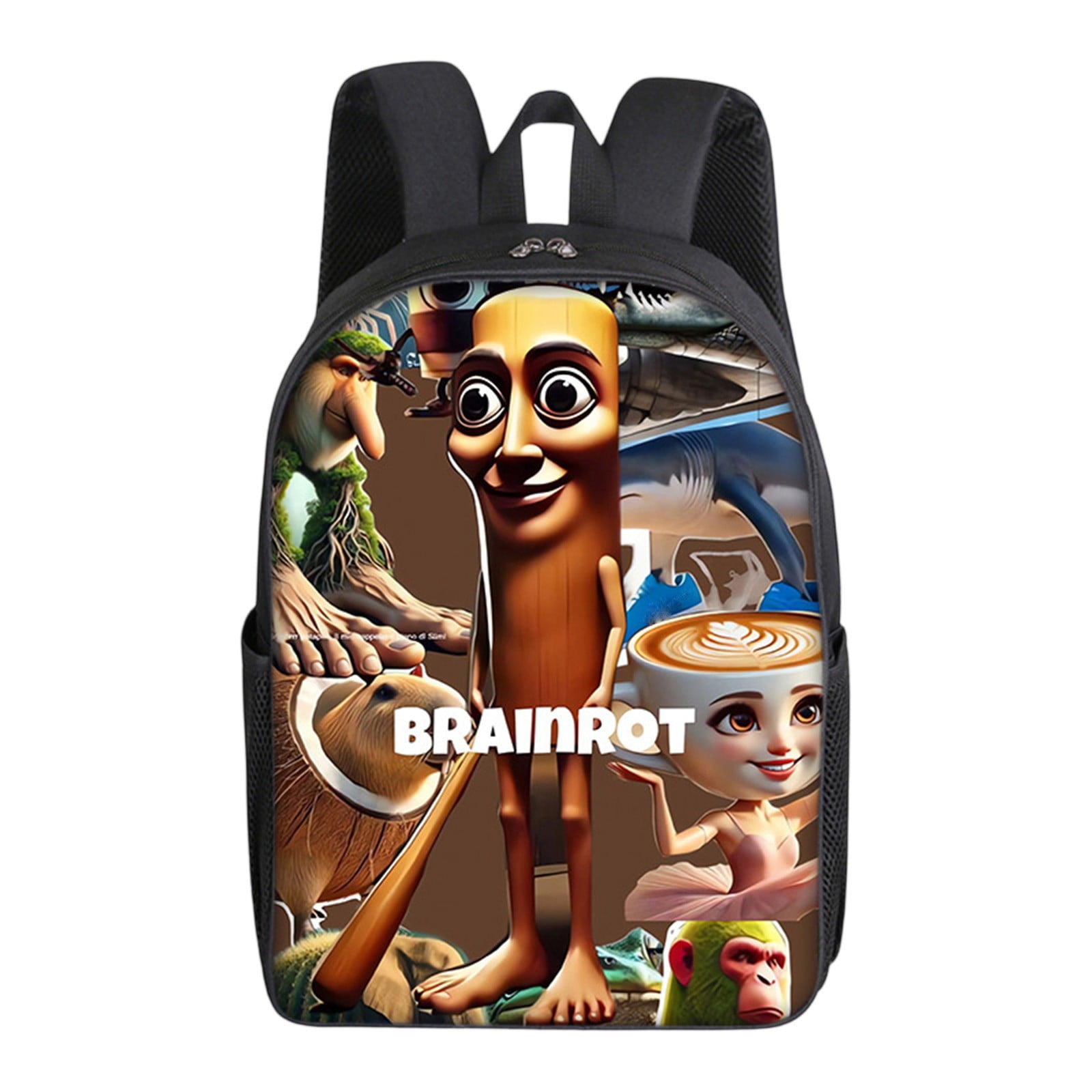 Italian Brainrot Backpack for Students, Italian Brainrot Lightweight ...