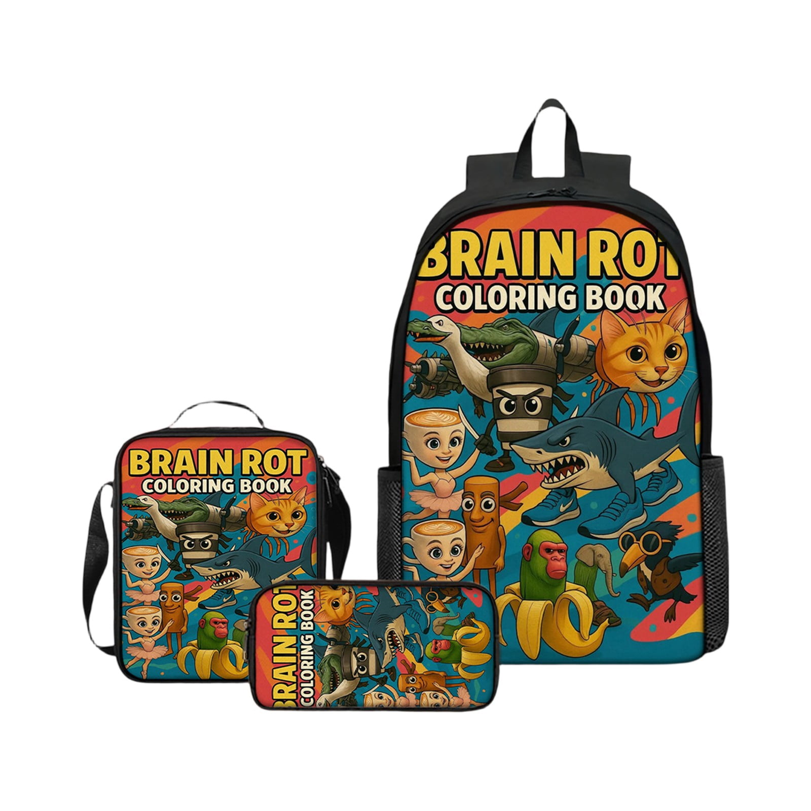 Italian Brainrot Backpack Tralalero Tralala Backpack, Italian Brainrot ...