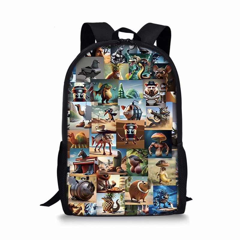 Italian Brainrot Backpack, Welcome Back to School Gifts, Travel Book ...