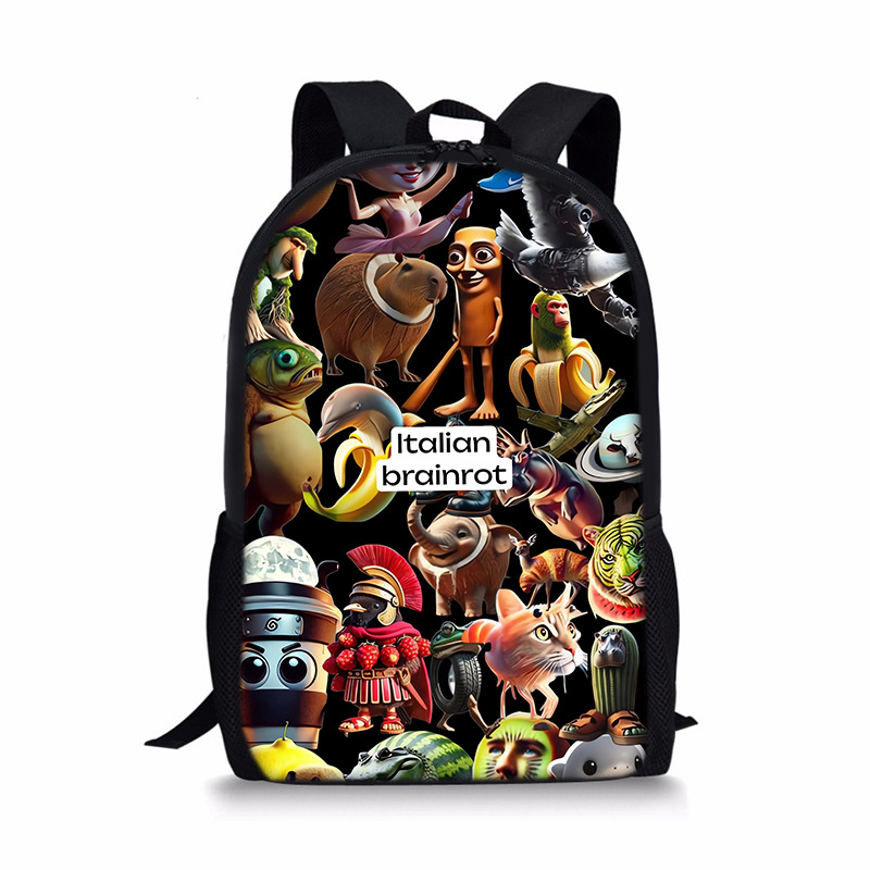Italian Brainrot Backpack, Welcome Back to School Gifts, Travel Book ...