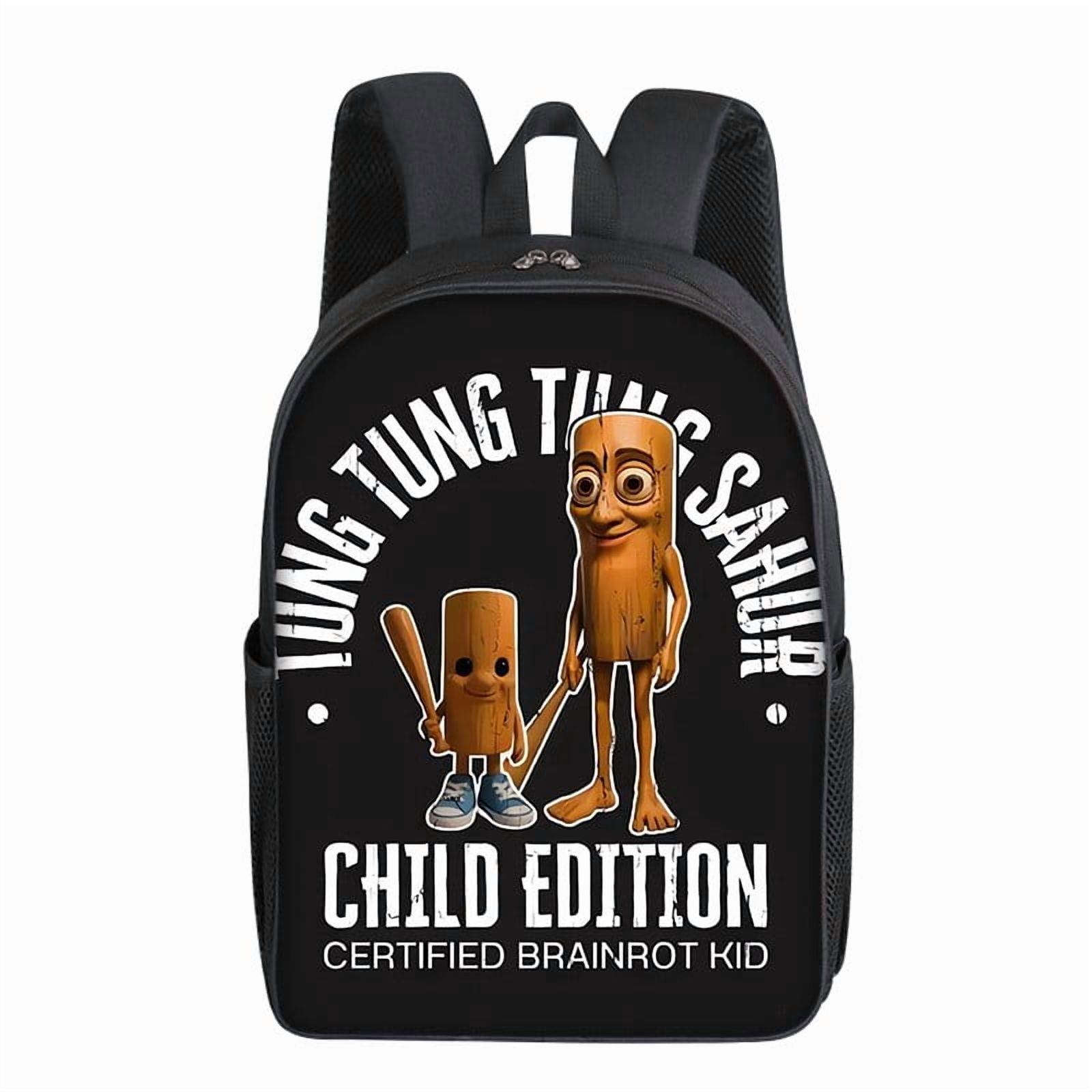 Italian Brainrot Backpack for Students, Cute Cartoon Printed Backpack ...