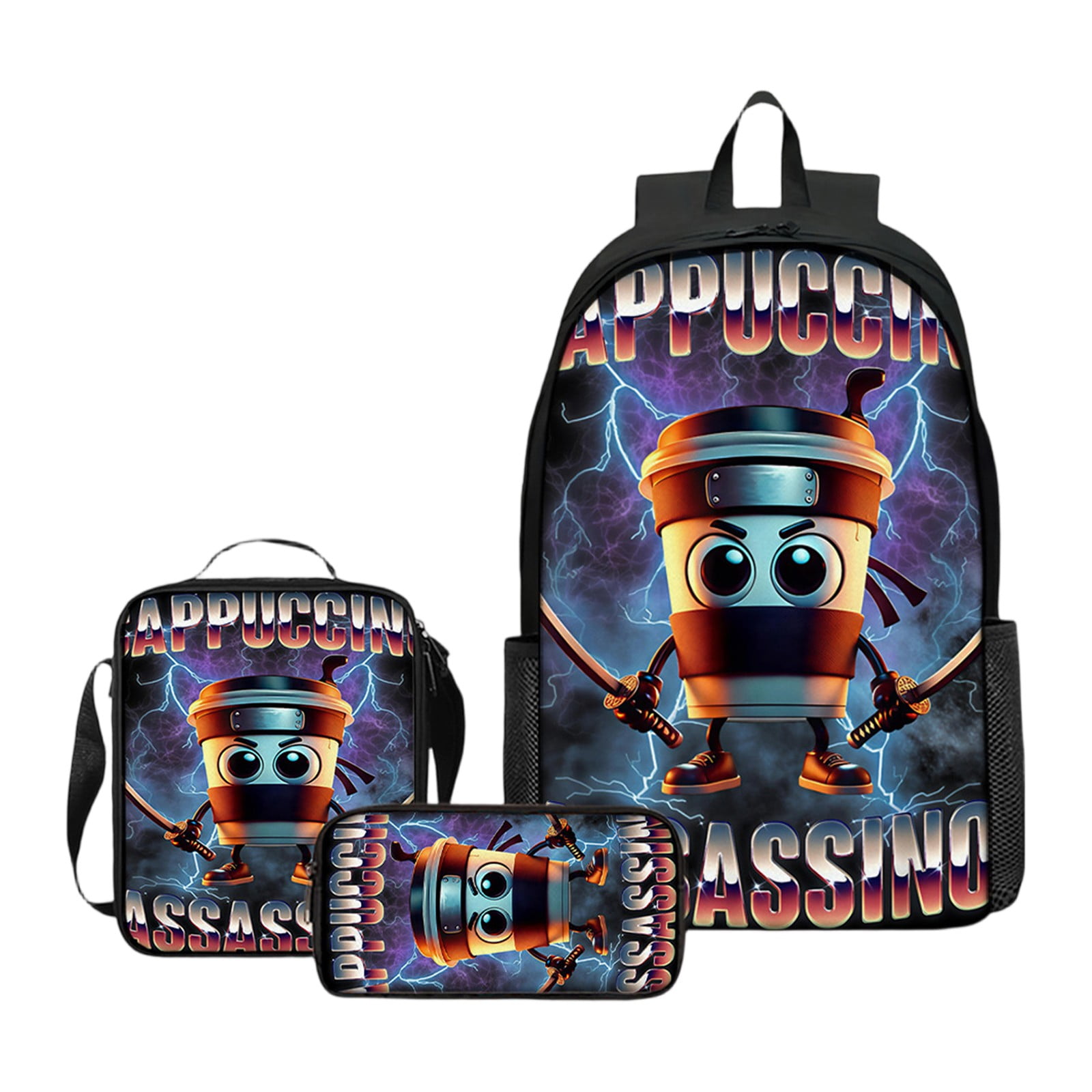 Italian Brainrot Backpack for Students, Italian Brainrot Travel ...
